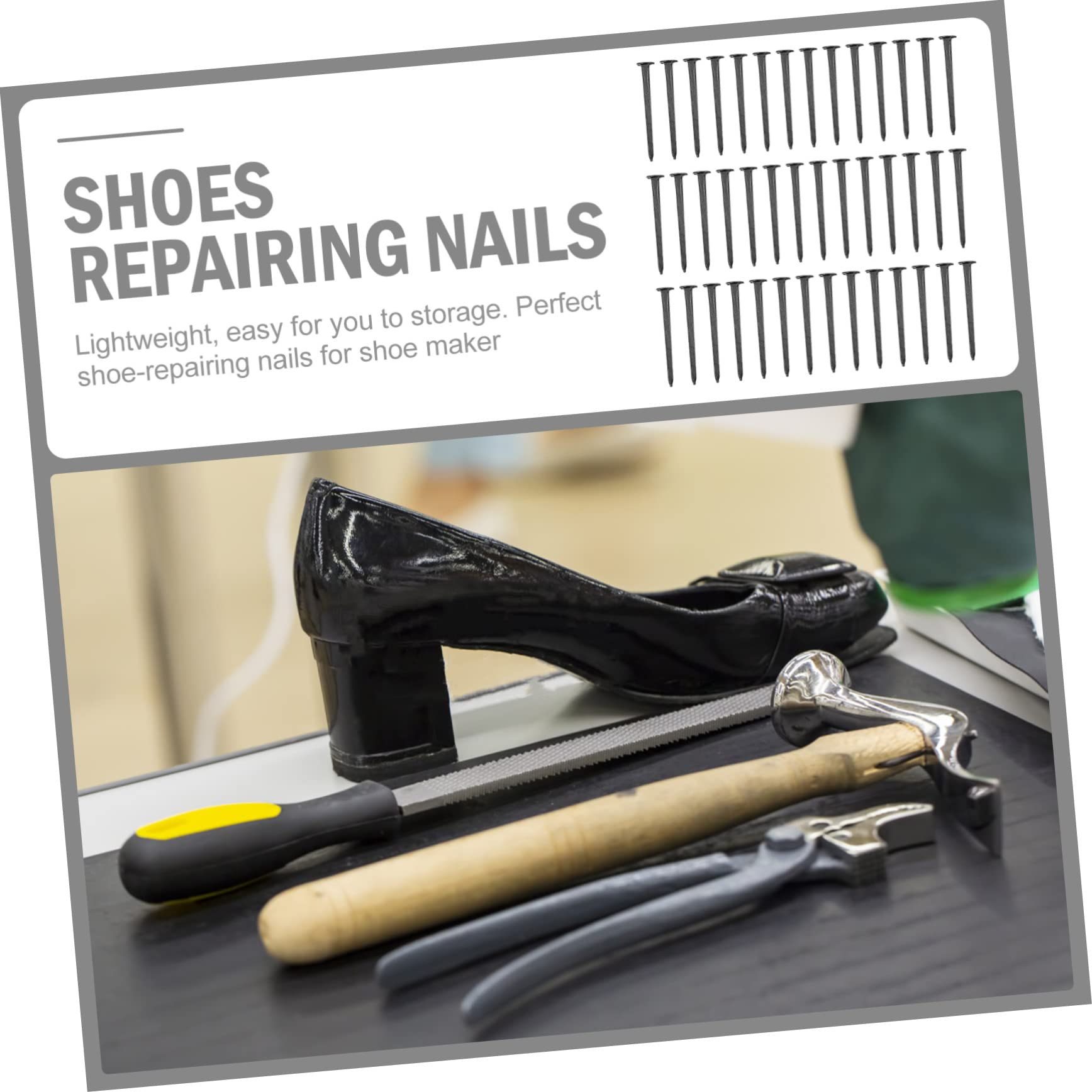 Shoe Repair Nails Screws Nails Round Head Name Plate Knurled Rivet DIY ...