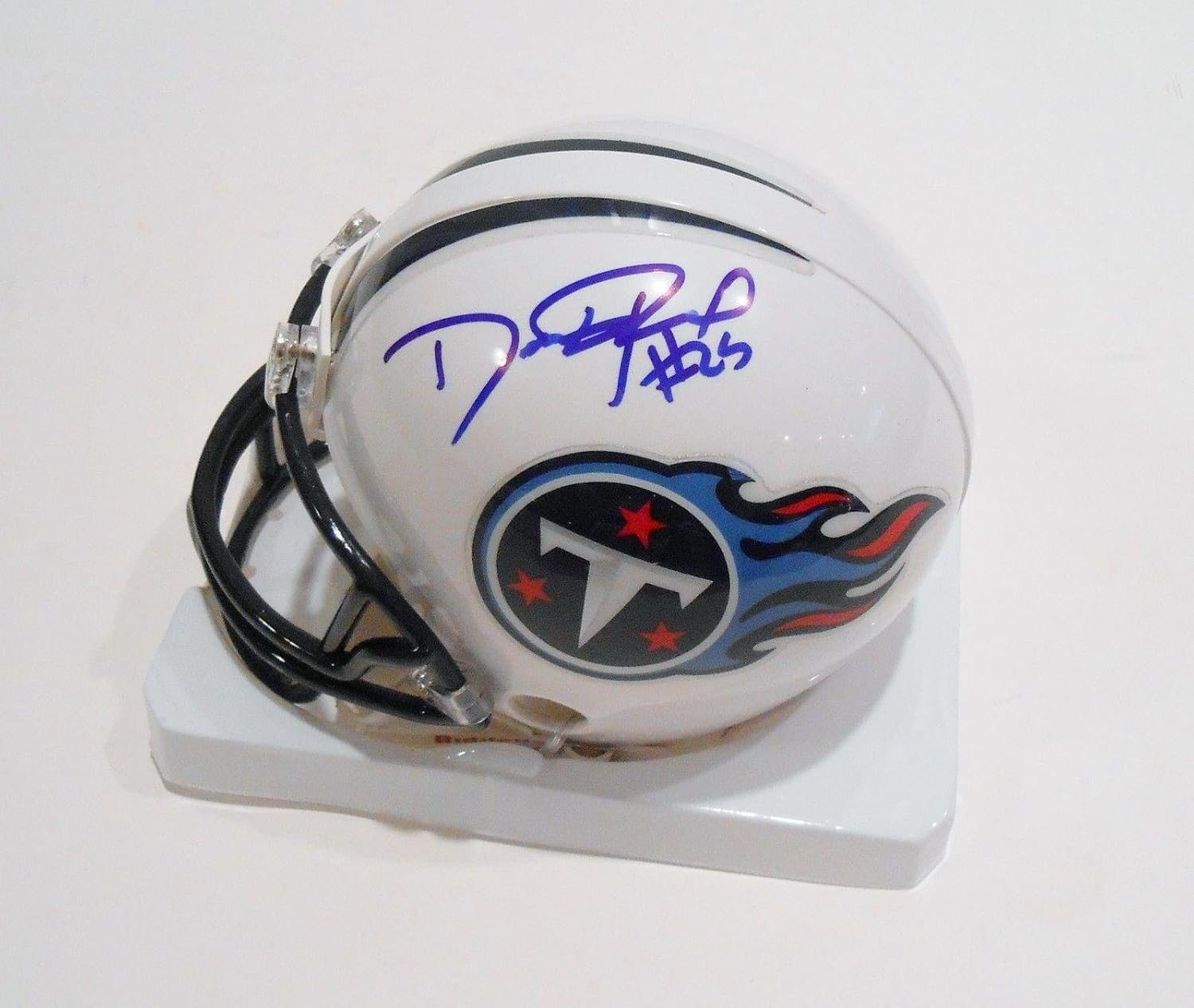 Darius Reynaud Signed Tennessee Titans Mini Helmet w/COA 2013 AFC ...
