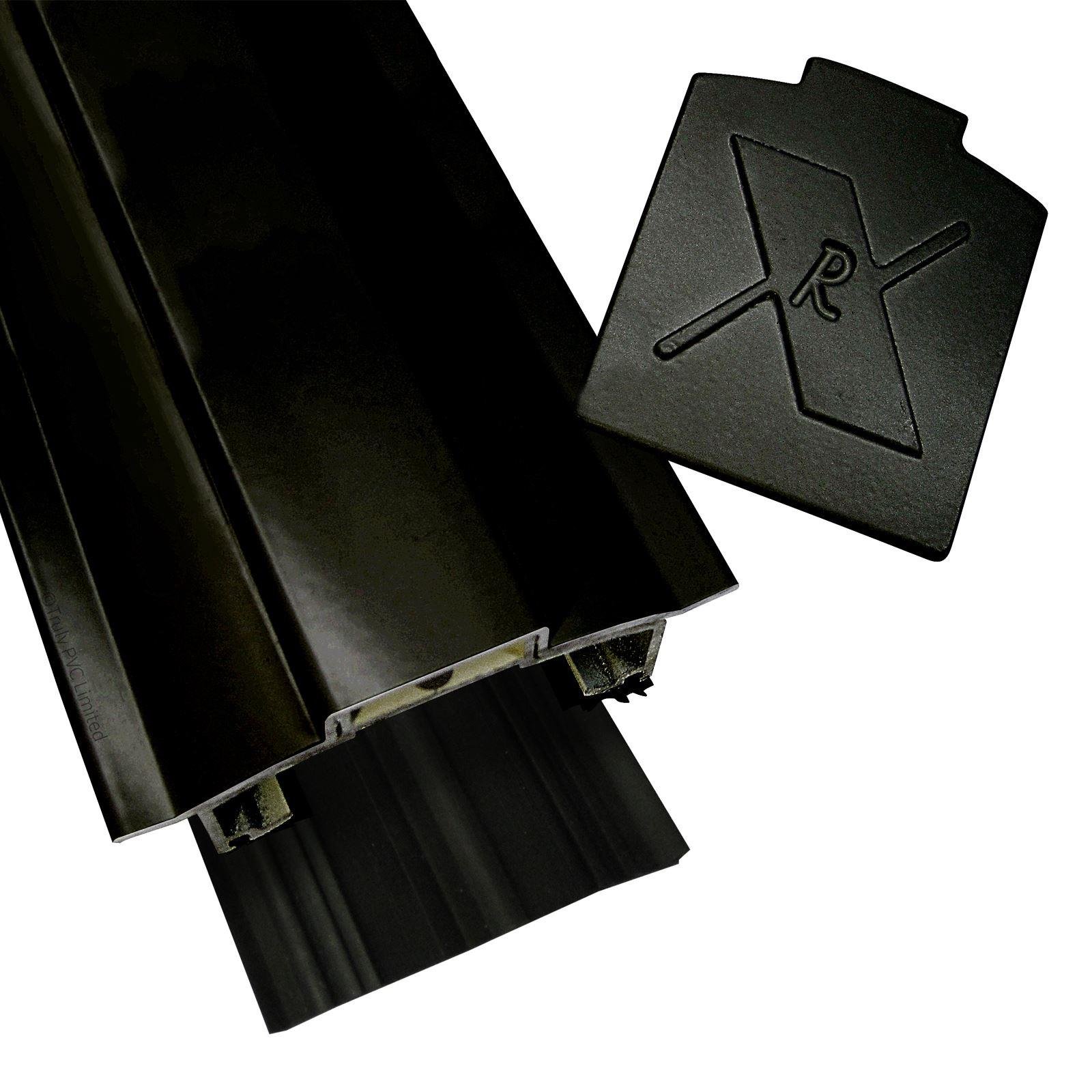 Buy 3m, Dark Brown, with 55mm ket Aluminium Screw Down Glazing Hip ...