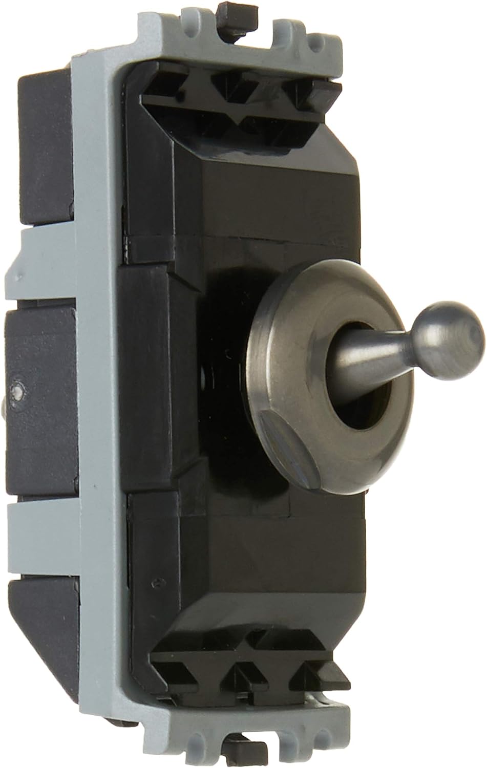 MK Edge K14891BRC 20A Single Pole 1-Way Toggle Switch Module - Brushed ...