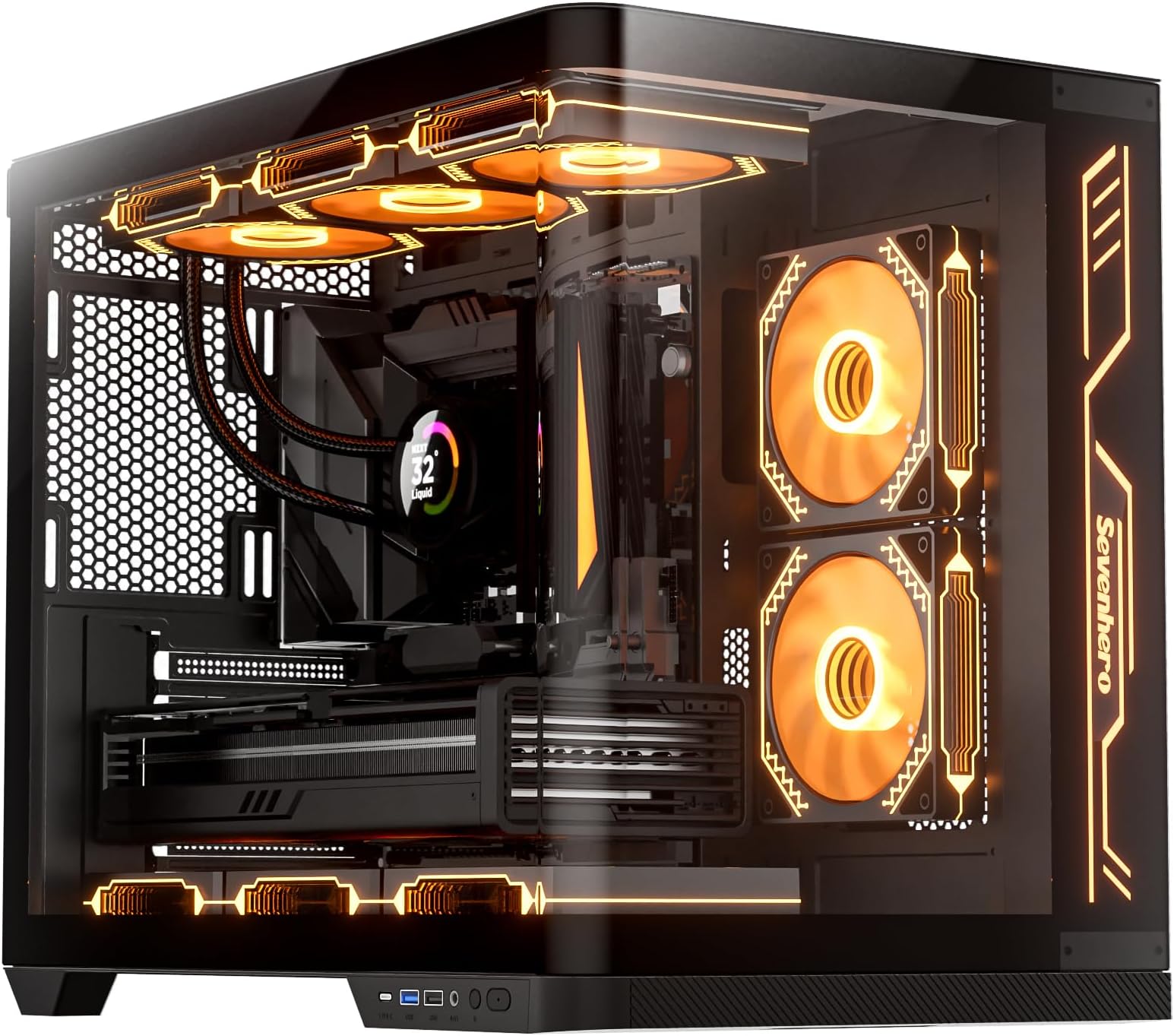 Amazon.com: Antec C8 Wood, Fans not Included, Wooden Front Panel, Dual ...