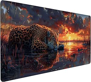 Amazon.com: Orange Mouse Pad Large 48x24 in, Extended Desk Mat with ...
