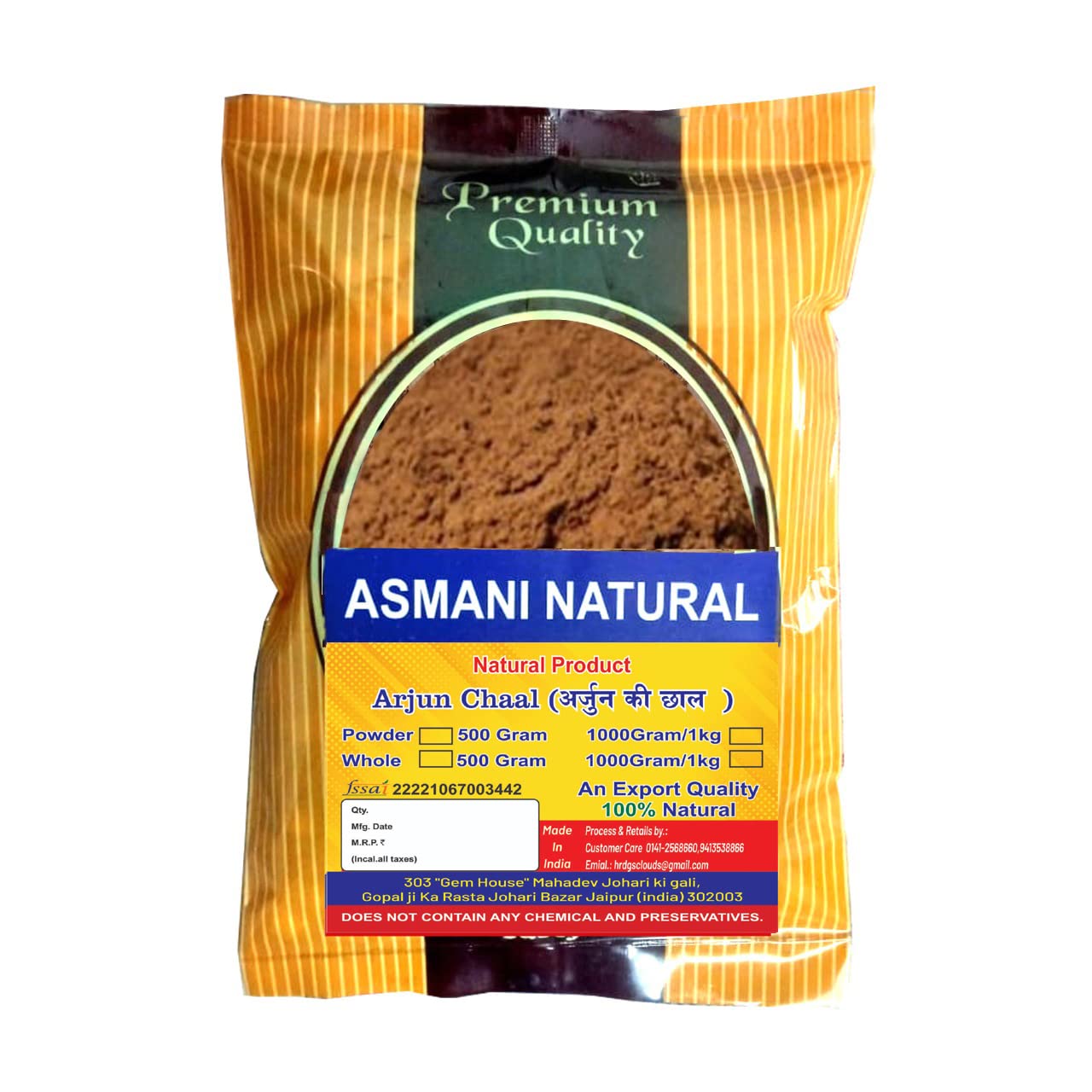 Buy Asmani Arjun Ki Chaal Powder - 500 Gms | Arjun Chaal Powder ...