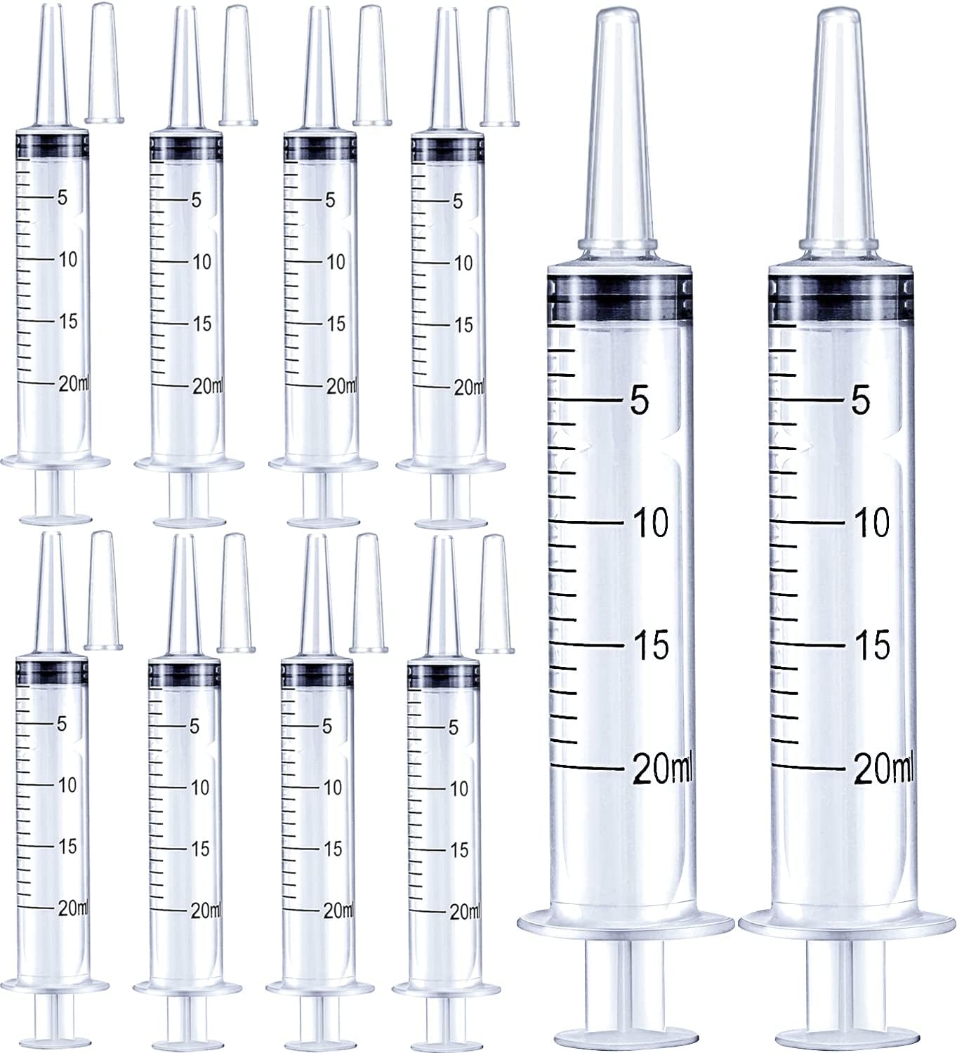 Amazon.com: 10ml Oral Syringes - 100 Pack – Luer Slip Tip, No Needle ...