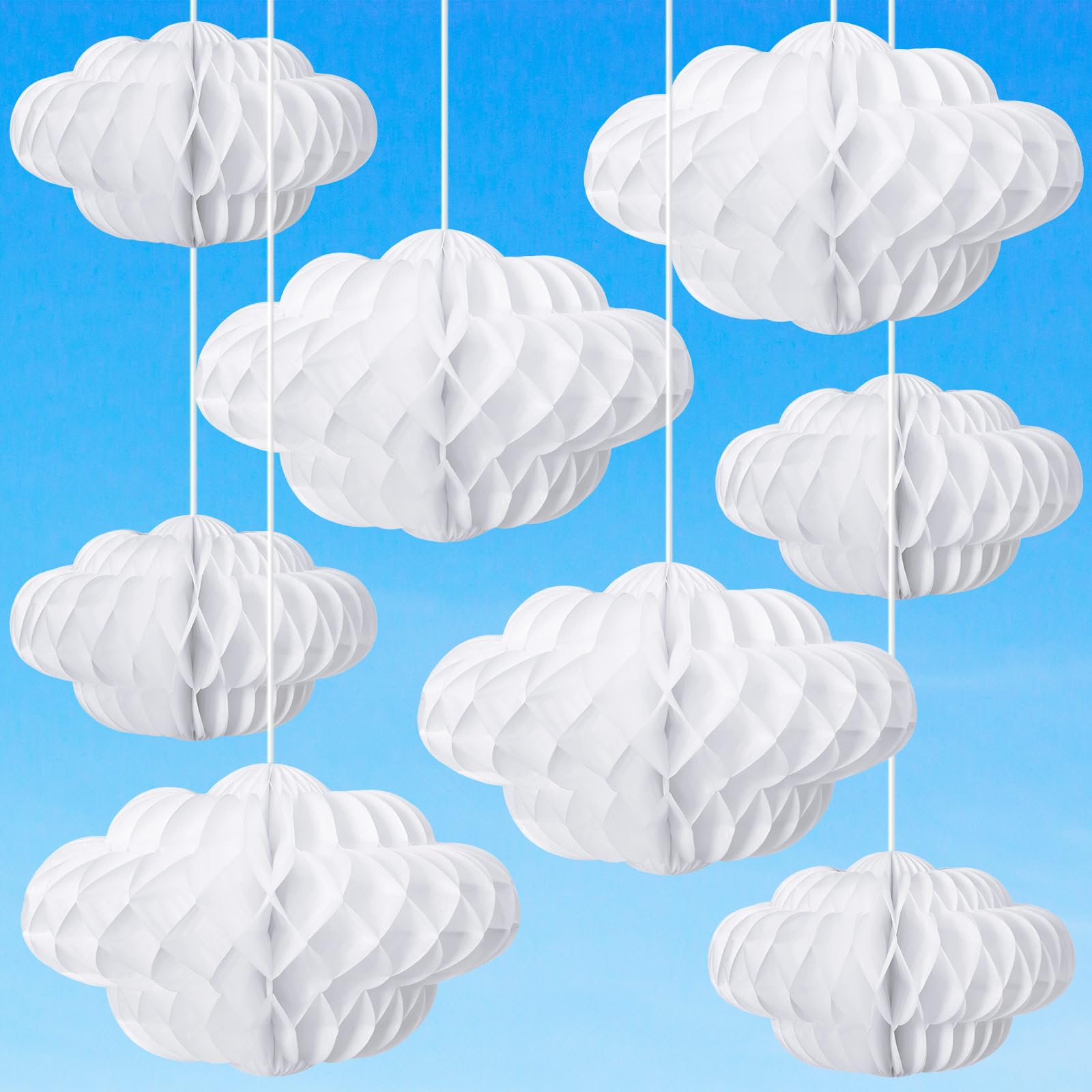 Amazon.com: Affrolling 20 Pcs Cloud Decorations Hanging Clouds ...
