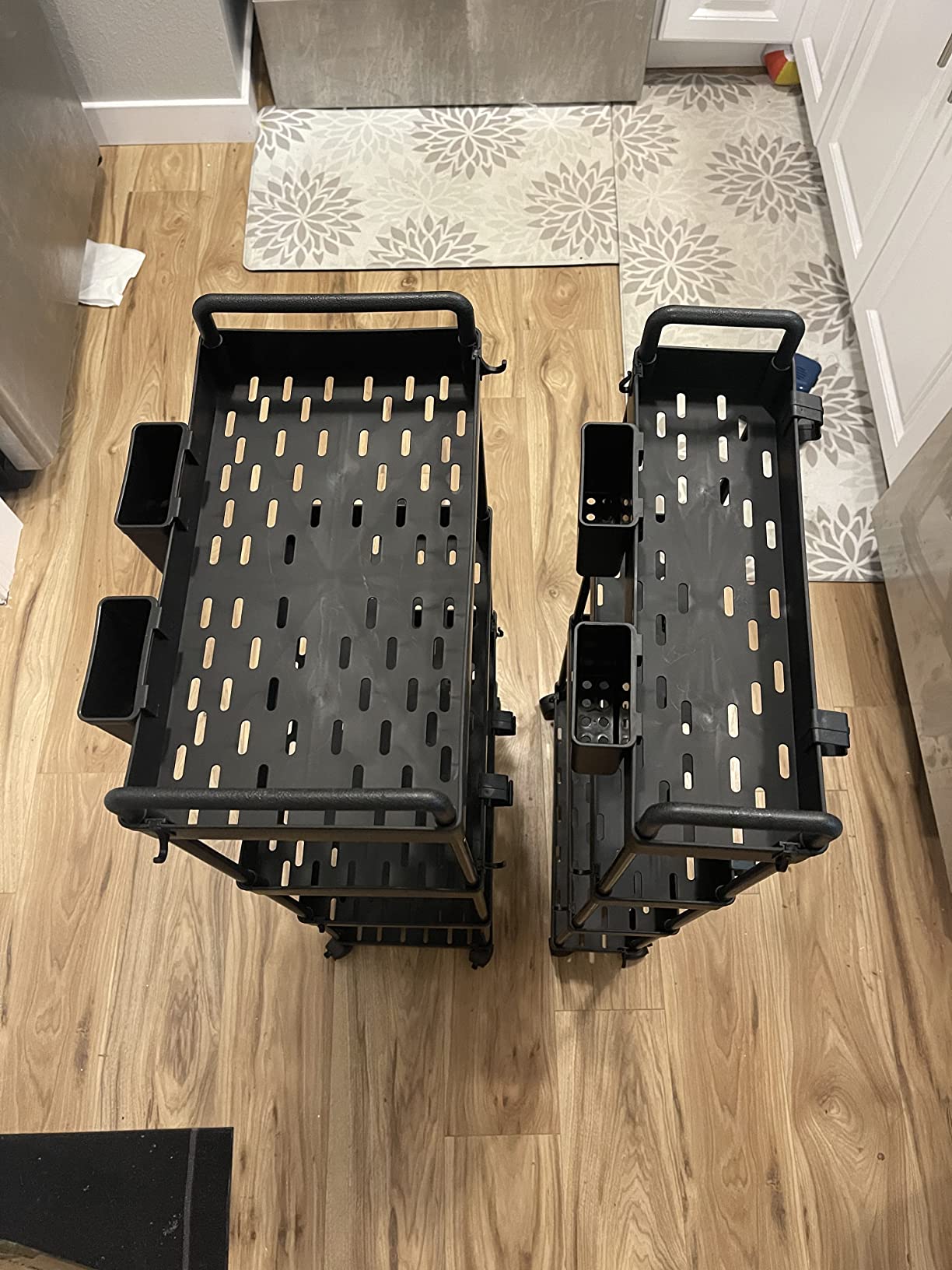 $9/mo - Finance 4 Tier Slim Storage Cart,2 Pack Slide Out Laundry Room ...