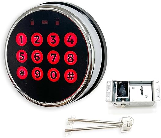 YOSEC Fireproof Gun Safe keypad Lock Replacement with Solenoid Key Lock ...