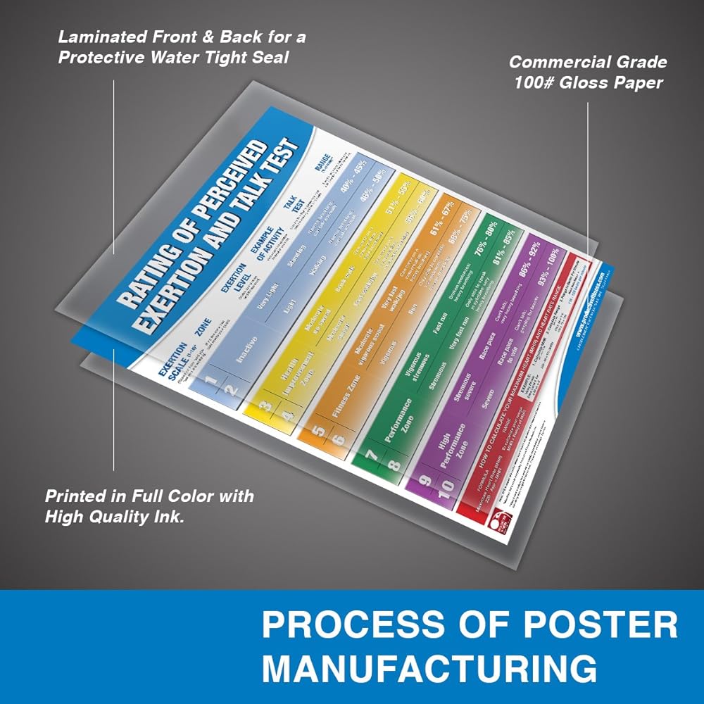 Rating of Perceived Exertion Chart/Poster; RPE Liberia | Ubuy