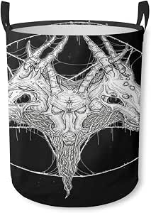 Amazon.com: Laundry Basket Evil Satanic Art Horror Macabre Dark Skull ...