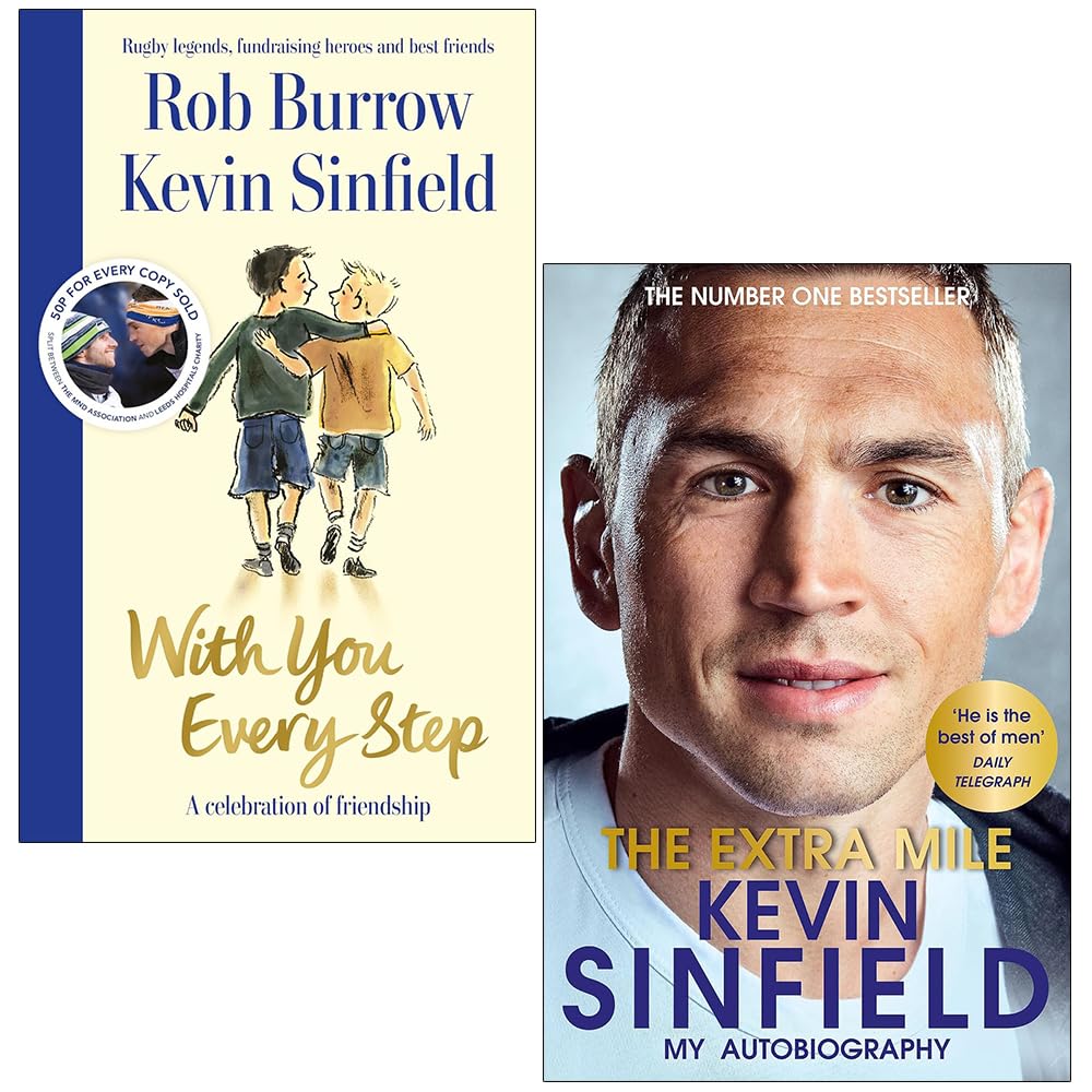 With You Every Step & The Extra Mile By Rob Burrow, Kevin Sinfield 2 ...