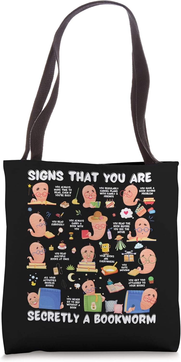 Amazon.com: Signs That You Are Secretly a Bookworm Book Lover Graduate ...