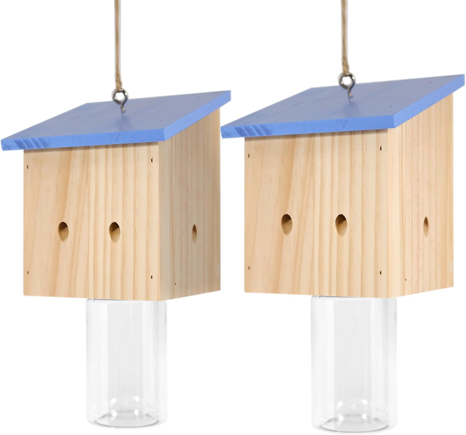 Amazon.com : GRTRE 2 Pack Wood Carpenter Bee Trap for Outside - Wood ...