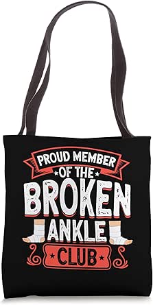 Amazon.com: Surgery Broken Ankle Get Well Soon Recovery Tote Bag ...