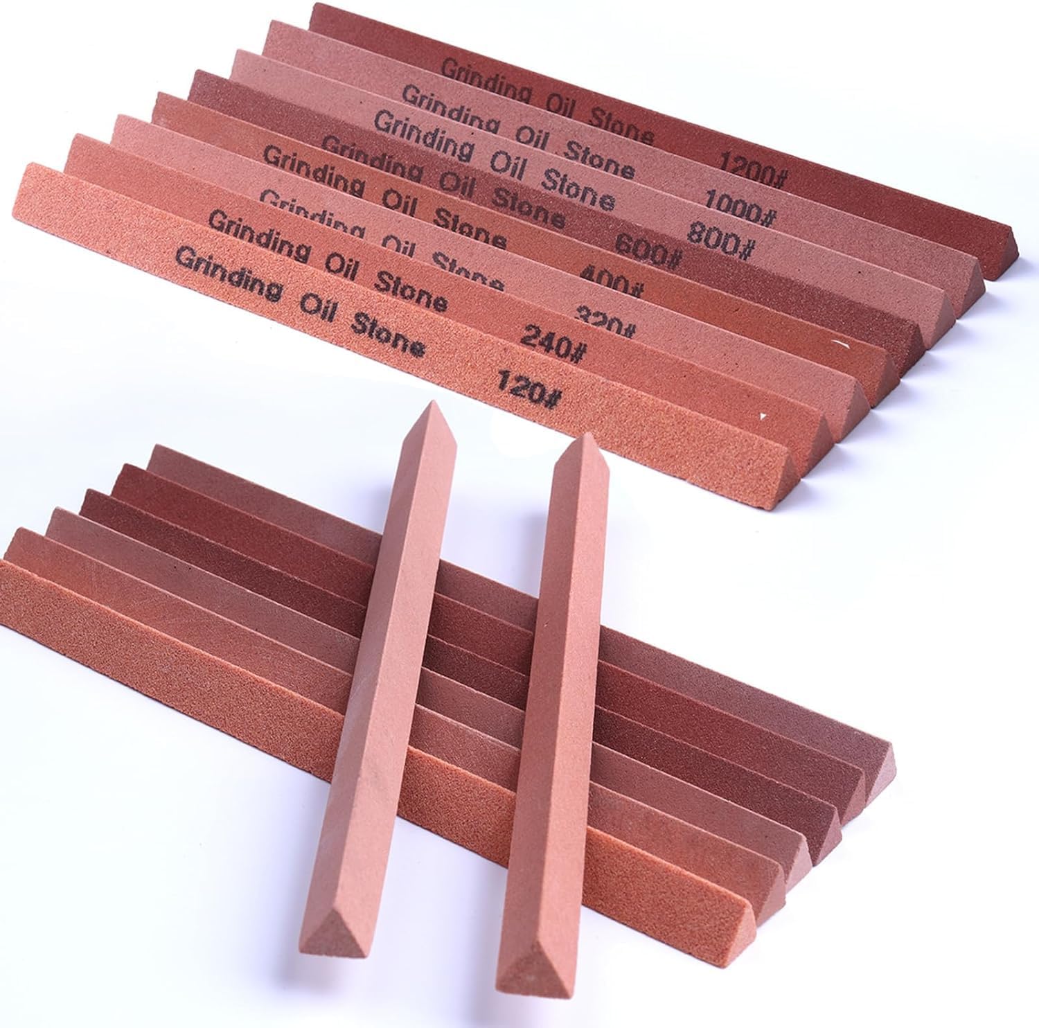 Amazon.com: ATOPLEE Knife Sharpening Stone Set,10pcs Orange Polishing ...