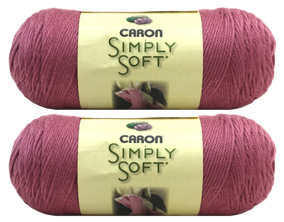 Amazon.com: Bulk Buy: Caron Simply Soft Yarn Solids (2-Pack) (BlackBerry)