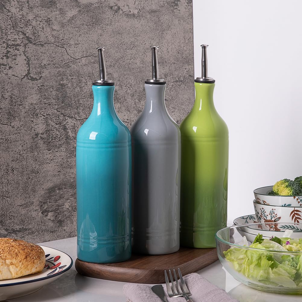 Snapklik.com : Sweejar Large Ceramic Olive Oil Dispenser Bottle, Opaque ...