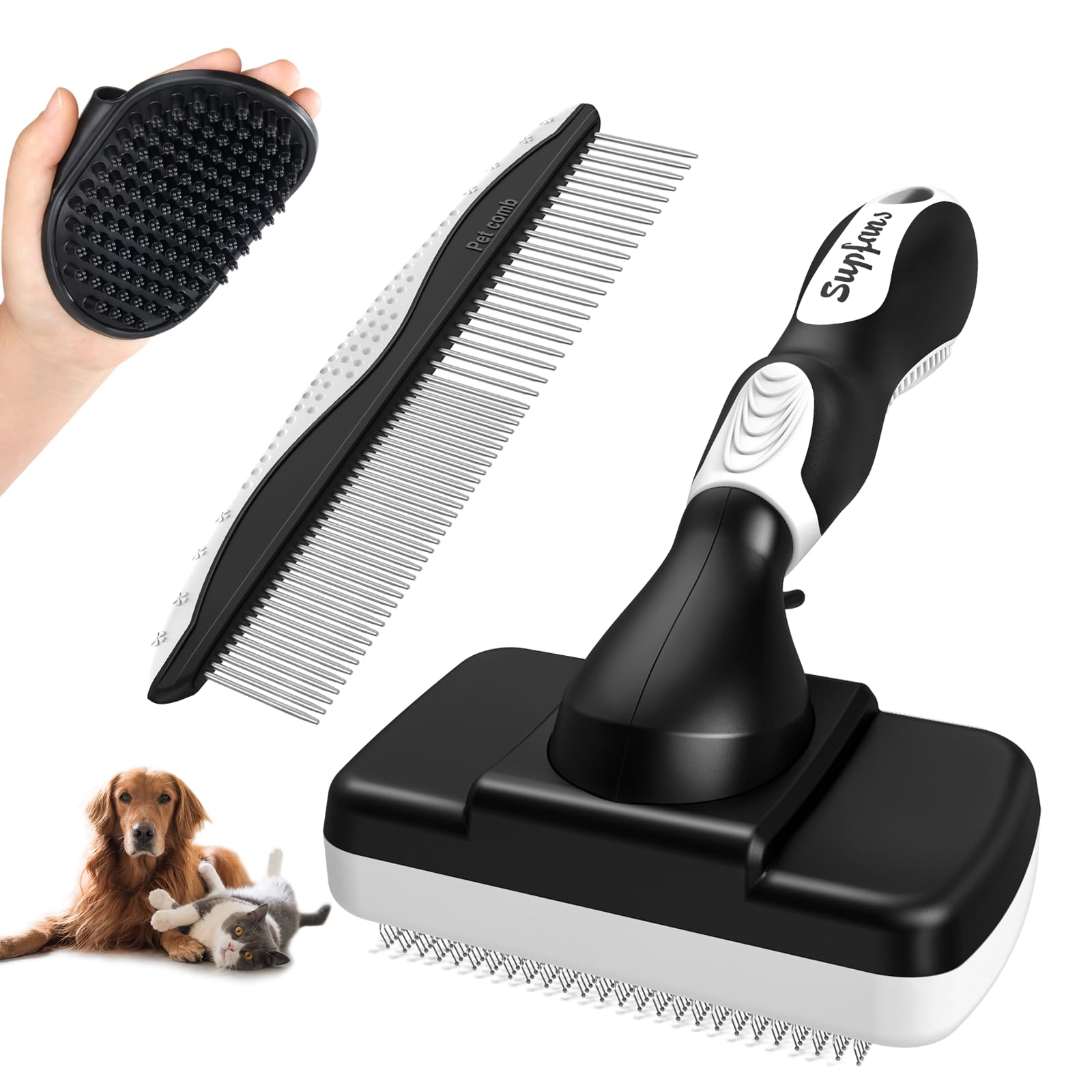 Amazon.com: 3Pcs Dog Brush,Slicker Brush for Dogs,Dog Brush for ...