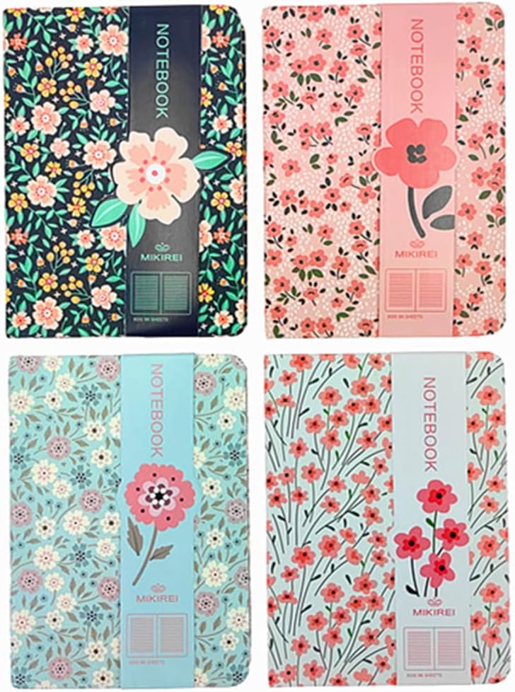 Amazon.com : ALIMITOPIA 4 Pack Hardcover Notebook Journal,Ruled Pocket ...