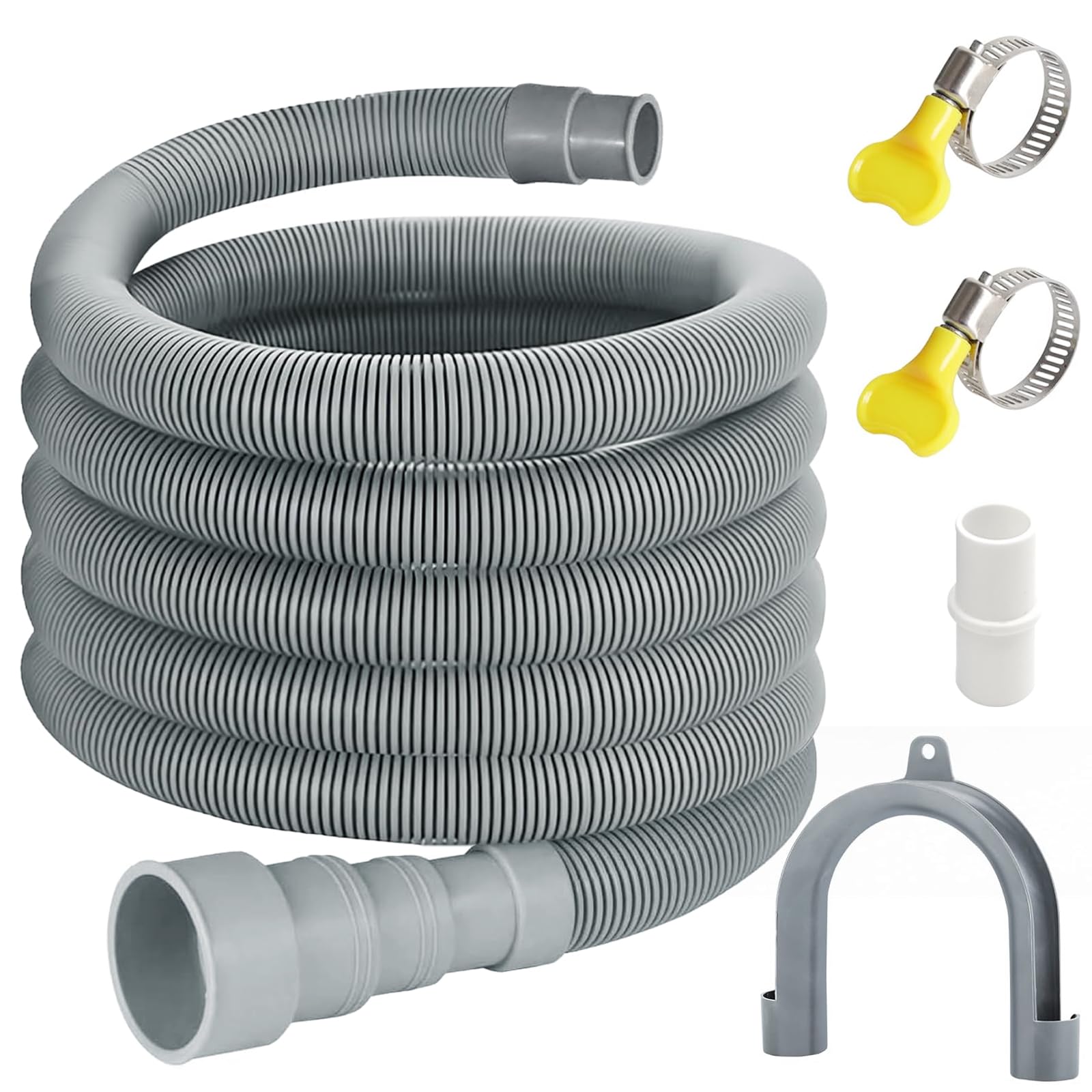 Amazon.com: Universal Washing Machine Drain Hose, 13 Feet Flexible ...