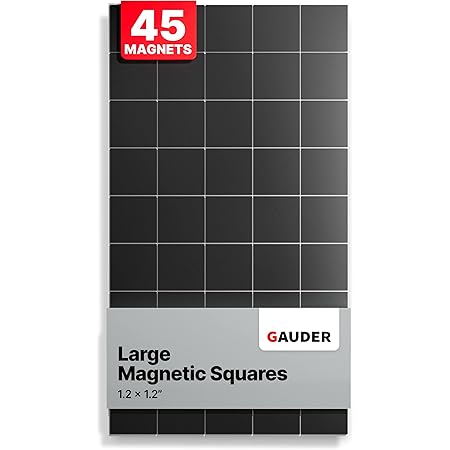 Amazon.com : Pack of 100 Flexible Magnetic Squares with Adhesive, 60 ...