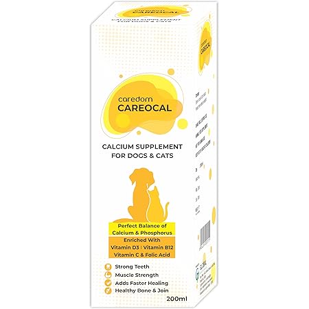 Buy Caredom CAREOCAL | Calcium Syrup for Dogs & Cats | 200 ml ...