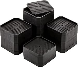 Amazon.com: Dicunoy 8 Pack Furniture Bed Risers, 3 Inch Couch Riser ...