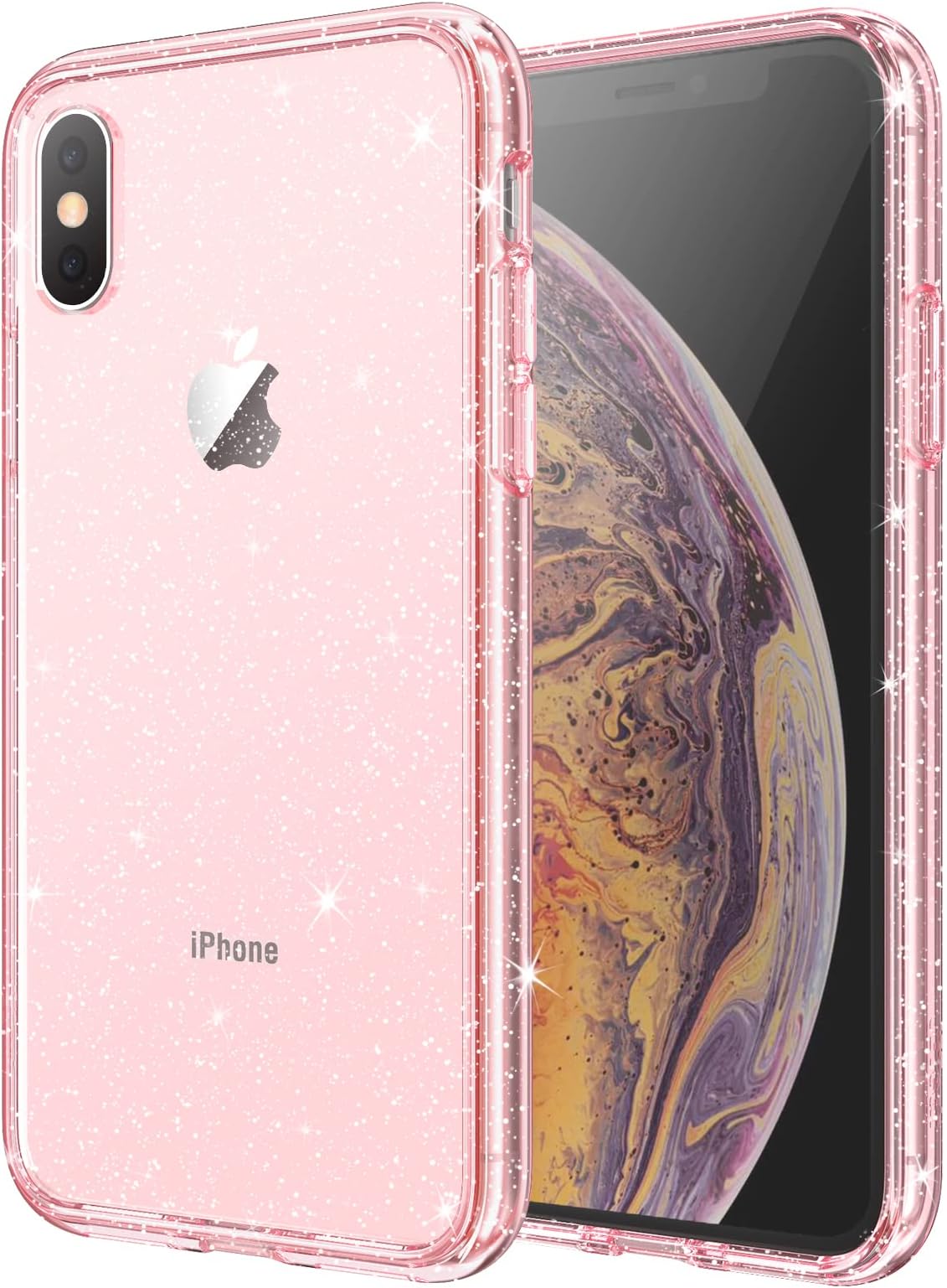 Amazon.com: JETech Glitter Case for iPhone 13 6.1-Inch, Bling Sparkle ...