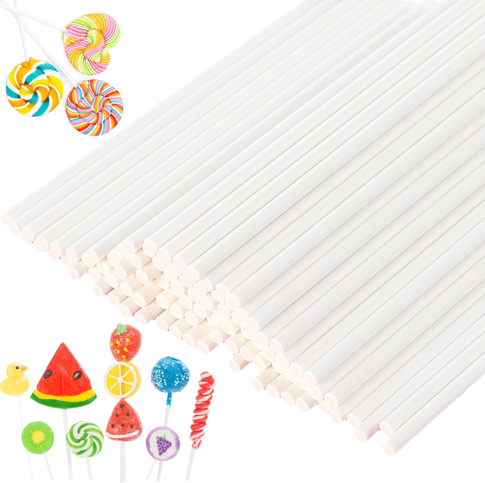 DOANTE 50 Pièces Baton Sucette Pop Cake,Bâtonnets De Sucette,Batonnet ...