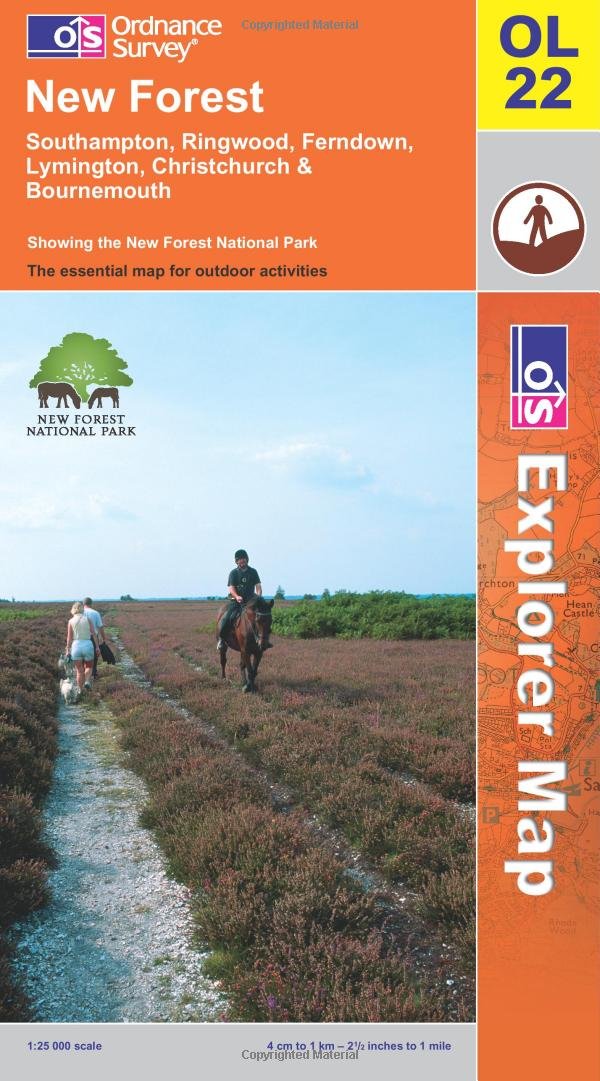 New Forest: Sheet OL22 (OS Explorer Map) : Ordnance Survey: Amazon.co ...