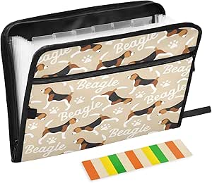 Amazon.com : Sweet Cute Beagle Dog Expanding File Folder Puppy Pet ...