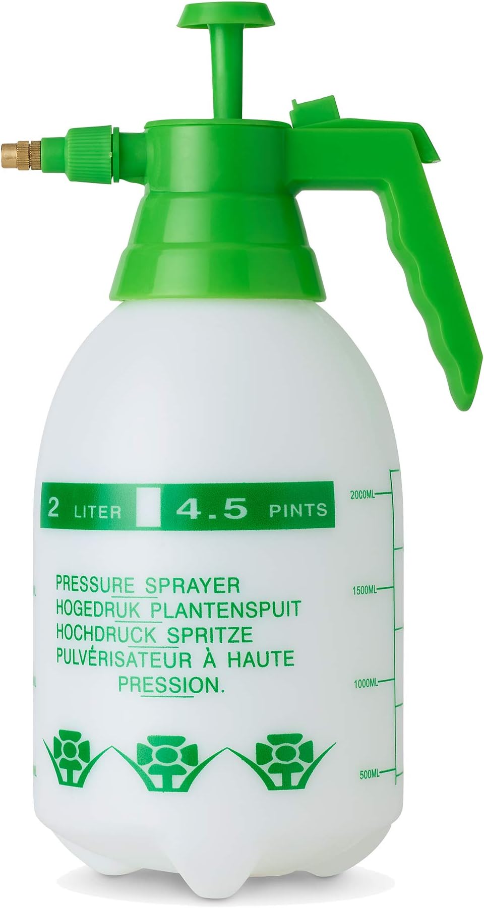 2L Portable Pressure Spray Bottle with Adjustable Nozzle – Hand Pump ...