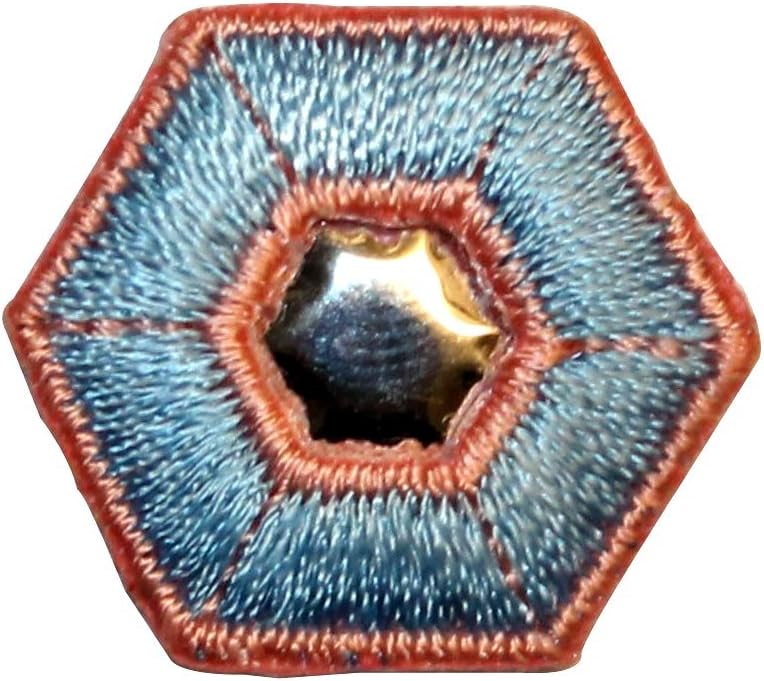 Amazon.com: ID 8697 Reflective Hexagon Shape Patch Craft Symbol ...