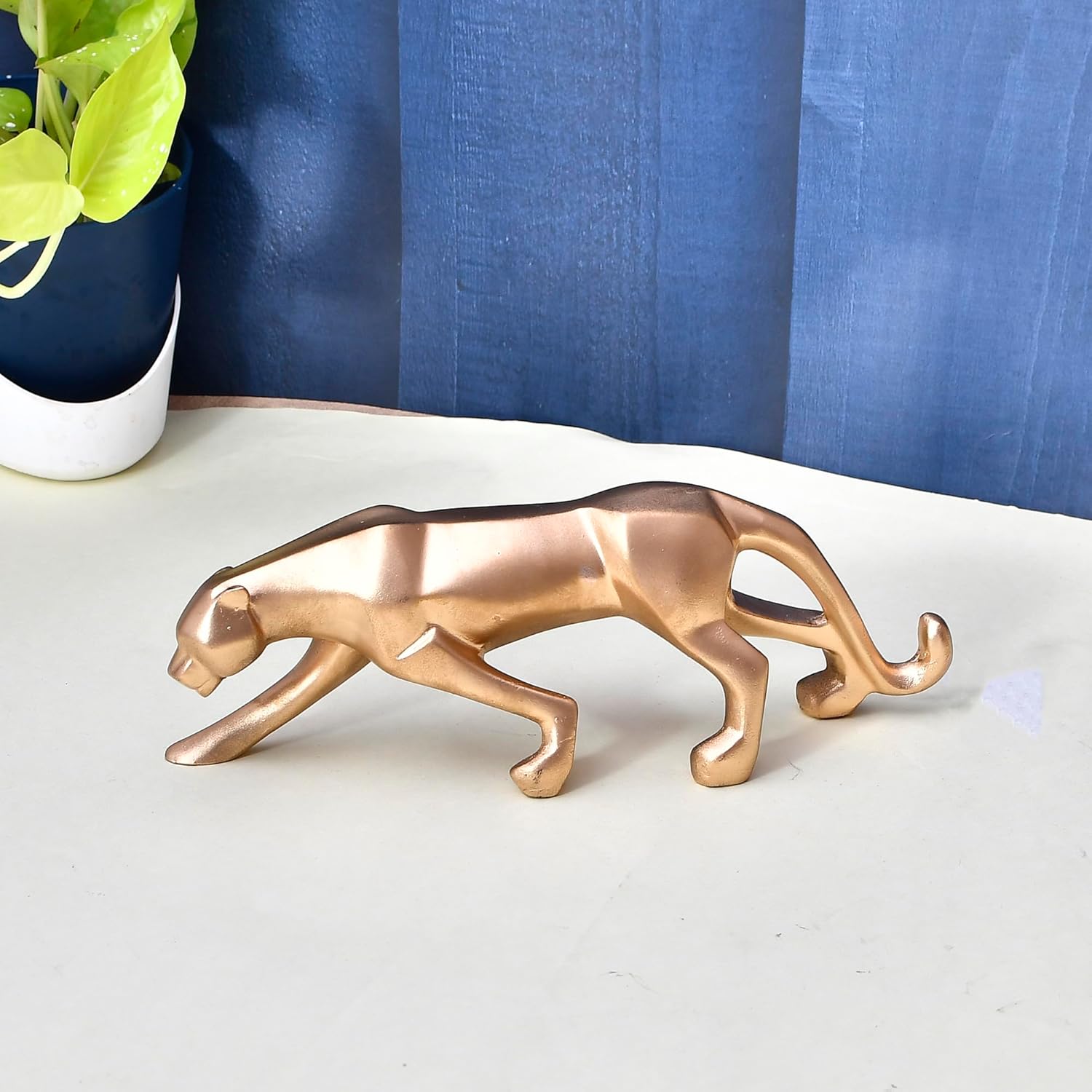 Buy OSMINFINICRAFTED Panther Small Size Animal Sculpture Showpiece ...