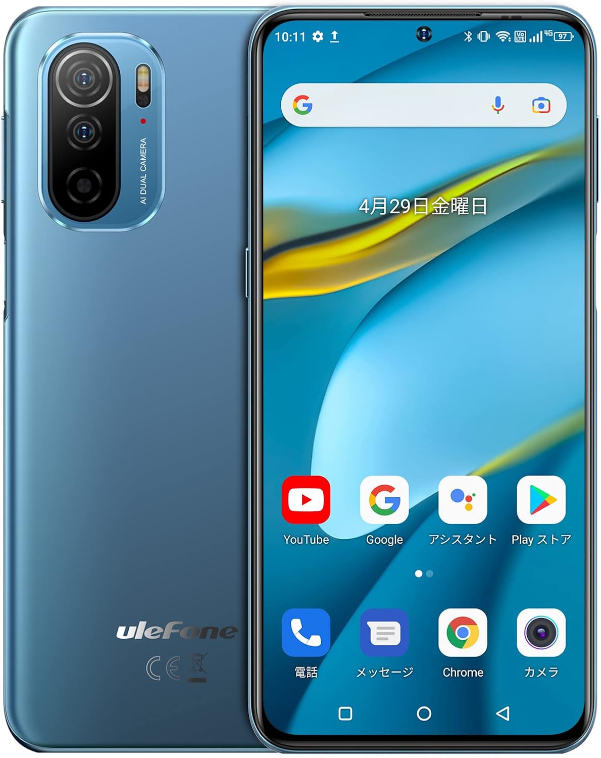 Amazon | 【2022登場 FHD+解像度 6.5インチディスプレイ】Ulefon シムフリー スマホ Note 13P スマートフォン 本体 Android 11 デュアルSIM 4G ...