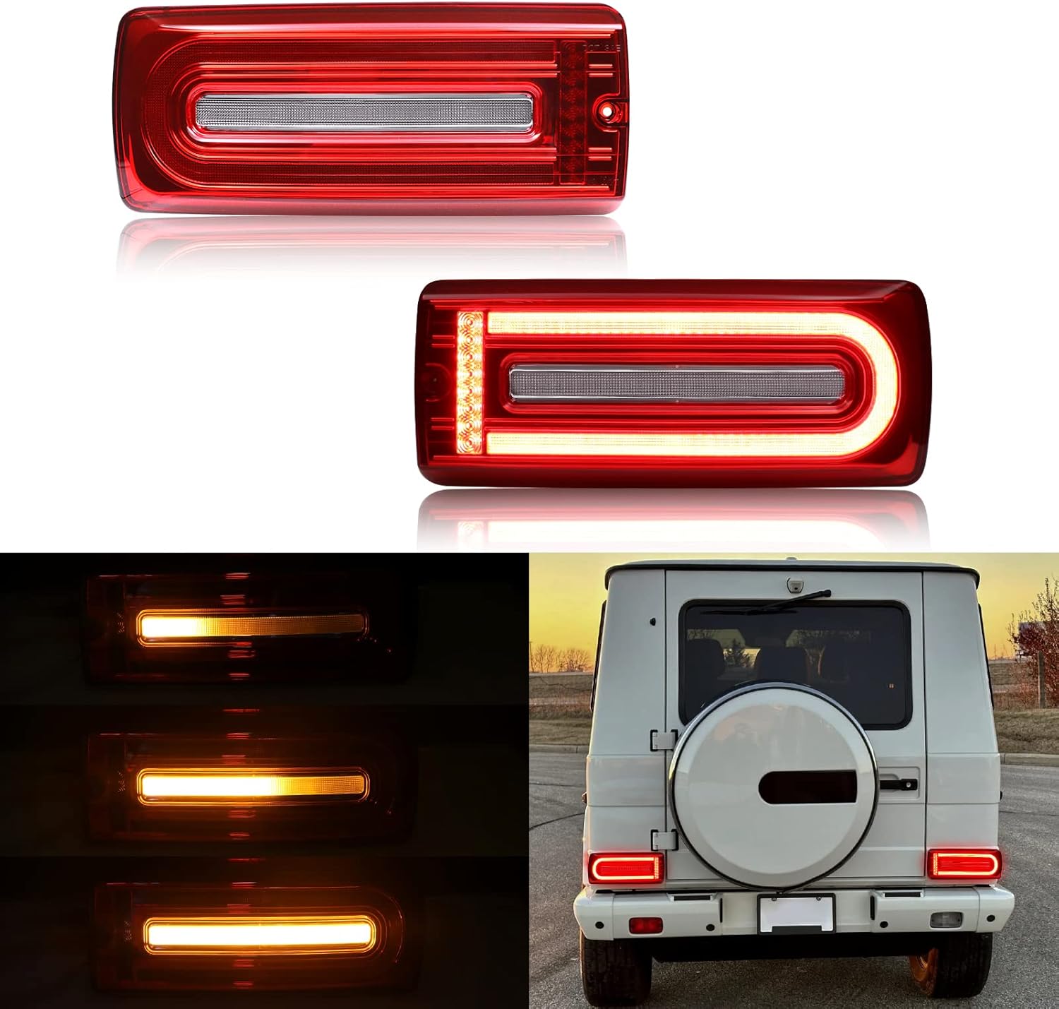 Amazon.com: SHINEFIT LED Tail Lights Replacement Compatible with G ...