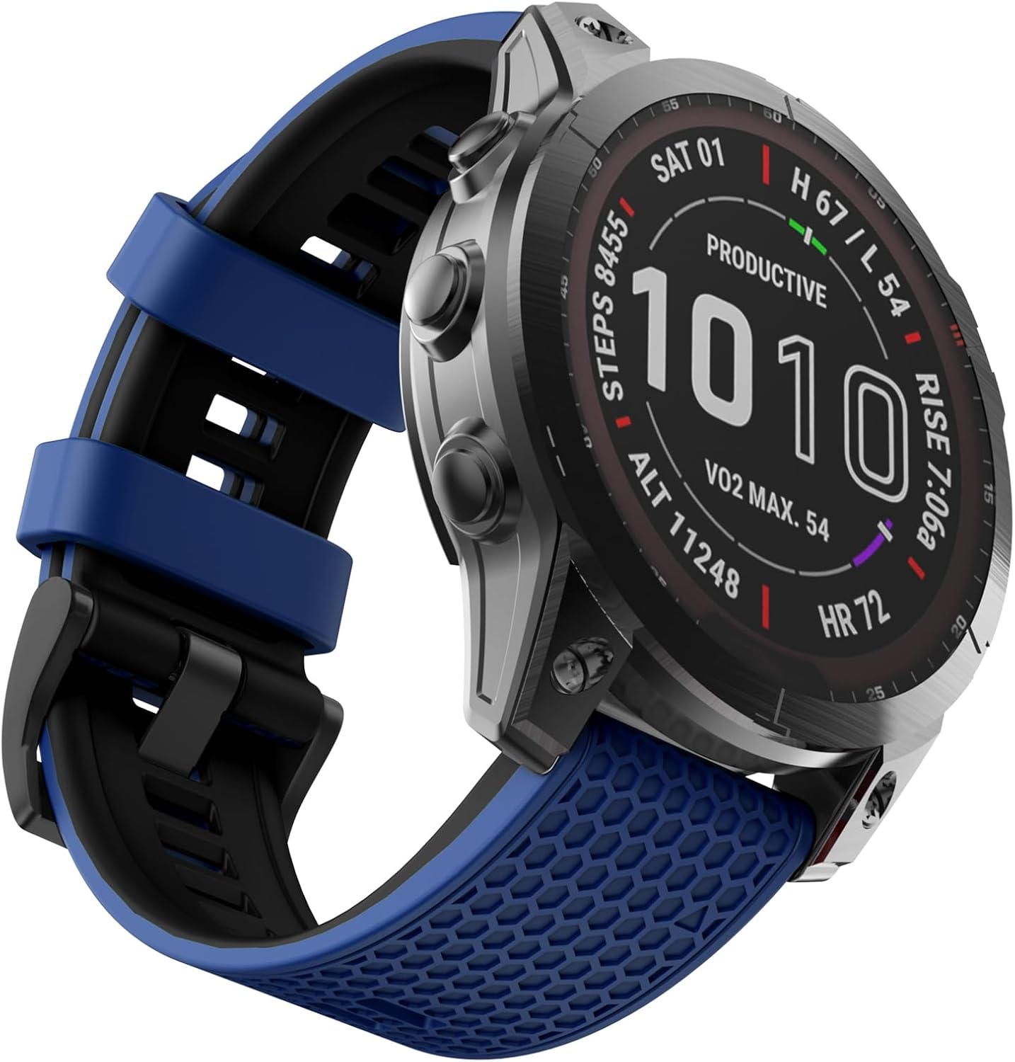 OVERSTEP Compatible with Fenix 5X Watch Band, 26mm Width Soft Silicone ...