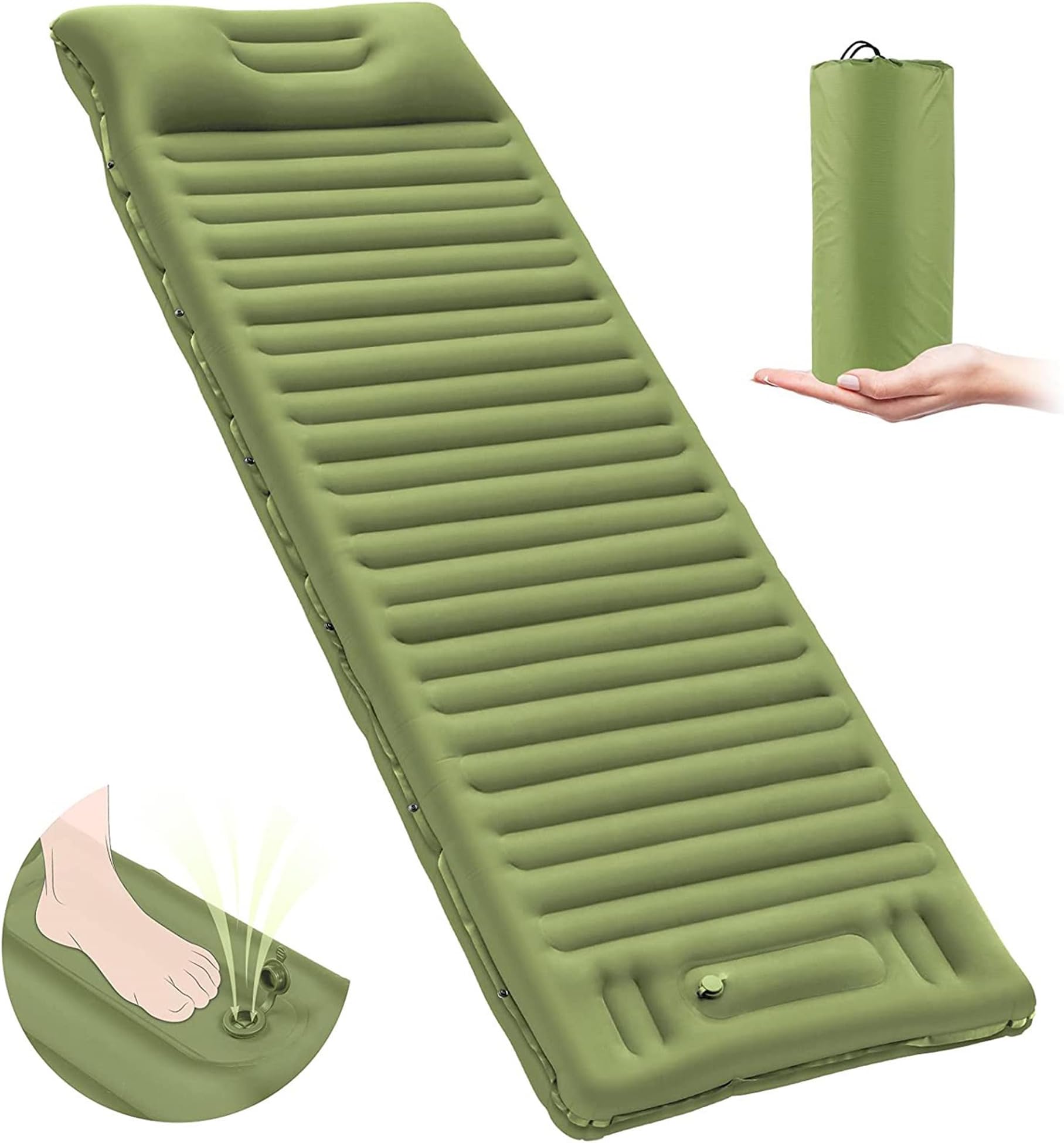 Amazon.com : MILBOPAX Sleeping Pad for Camping, Self Inflating ...