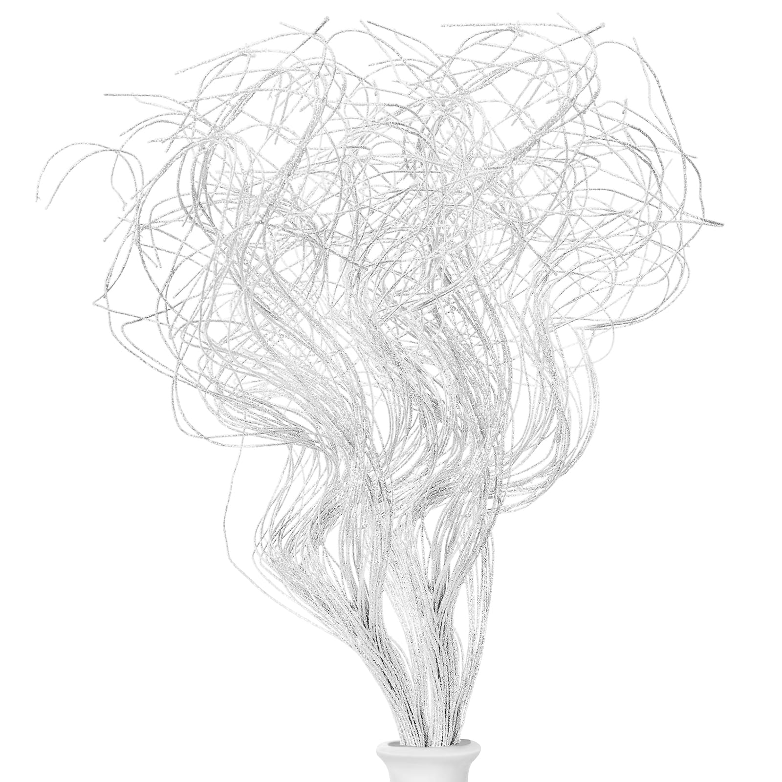 Amazon.com: Glitter Curly Ting Ting Branches Christmas Branches Vase ...