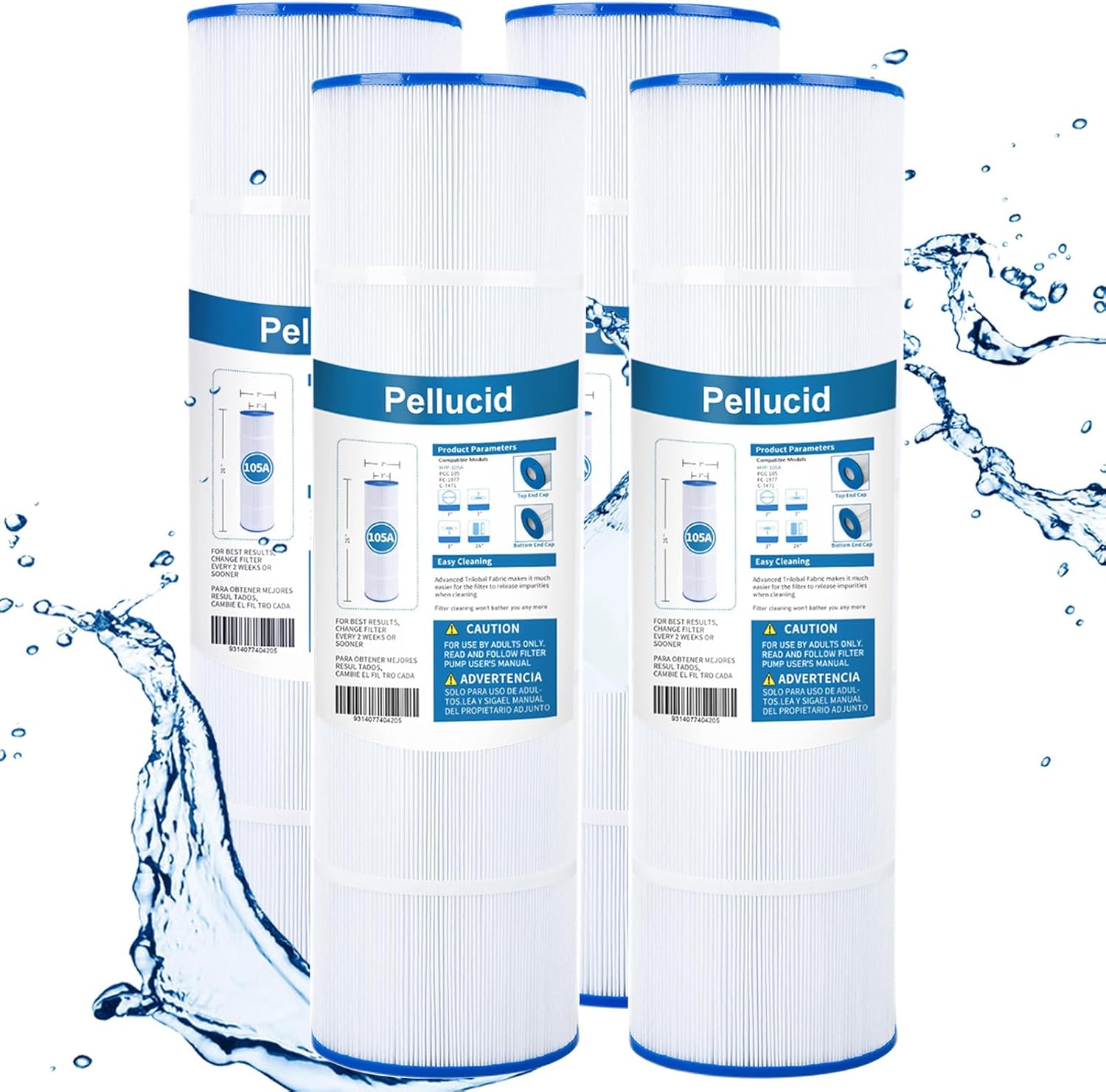Amazon.com: PELLUCID CCP420 Pool Filter Compatible with Pentair Clean ...