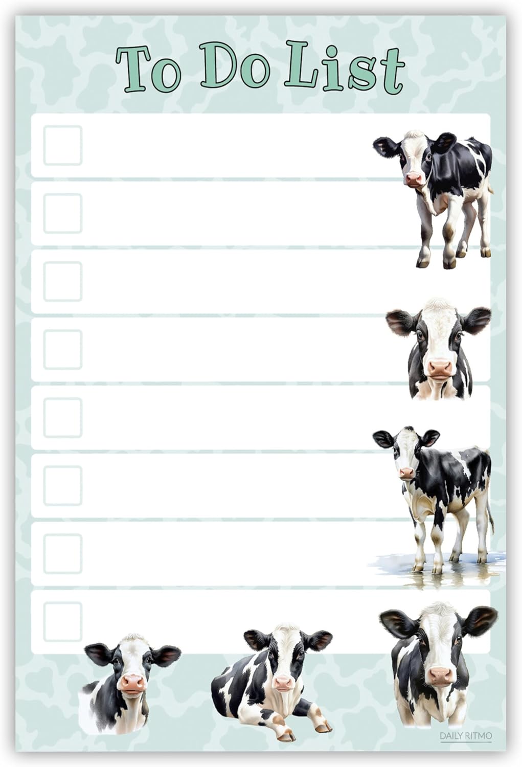 Amazon.com : Cow Themed Sticky to Do List Notes| Cows Lover Gift Ideas ...