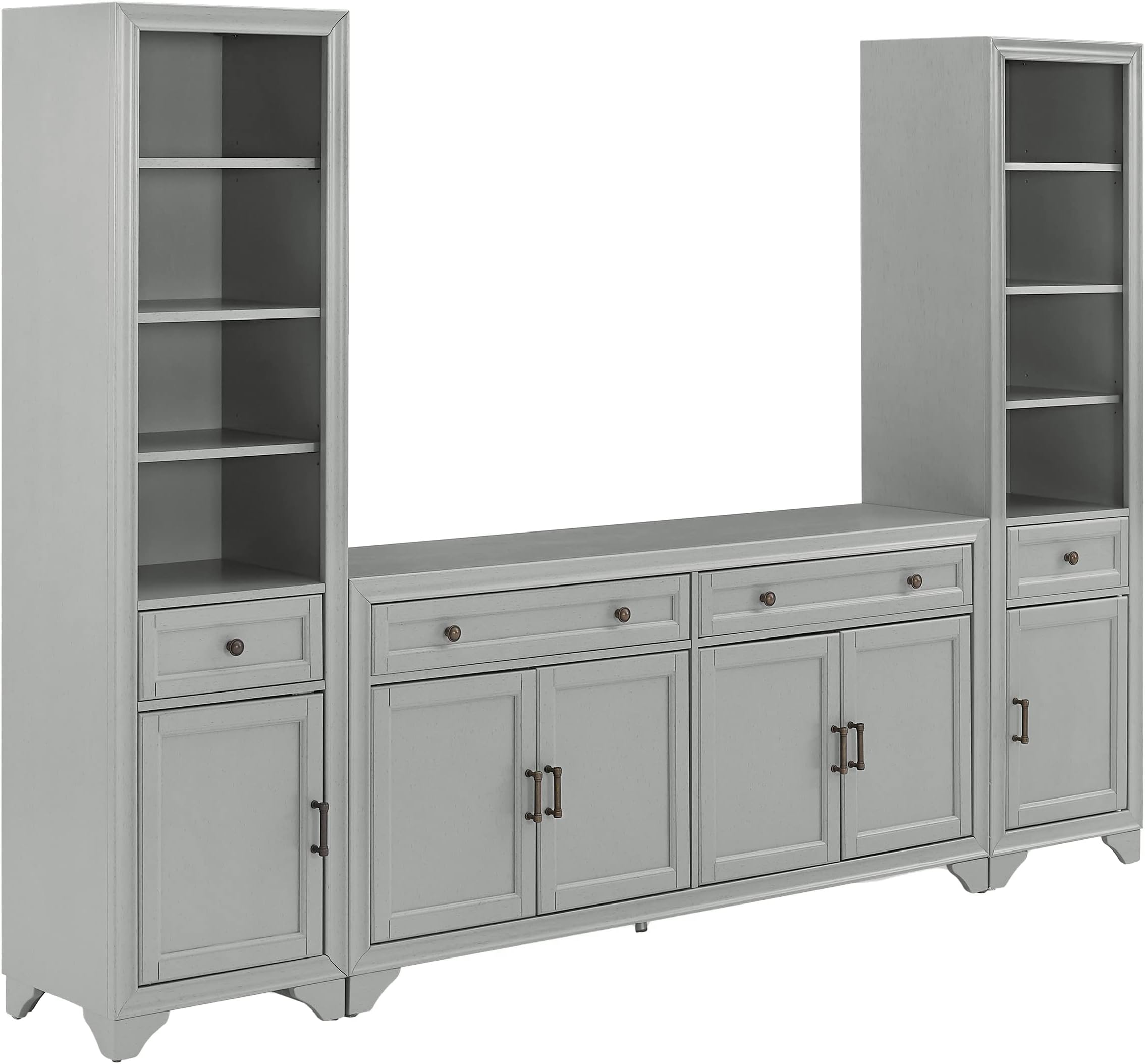 Amazon.com - HomeStock Gothic Grandeur 3 Piece Sideboard and Glass Door ...
