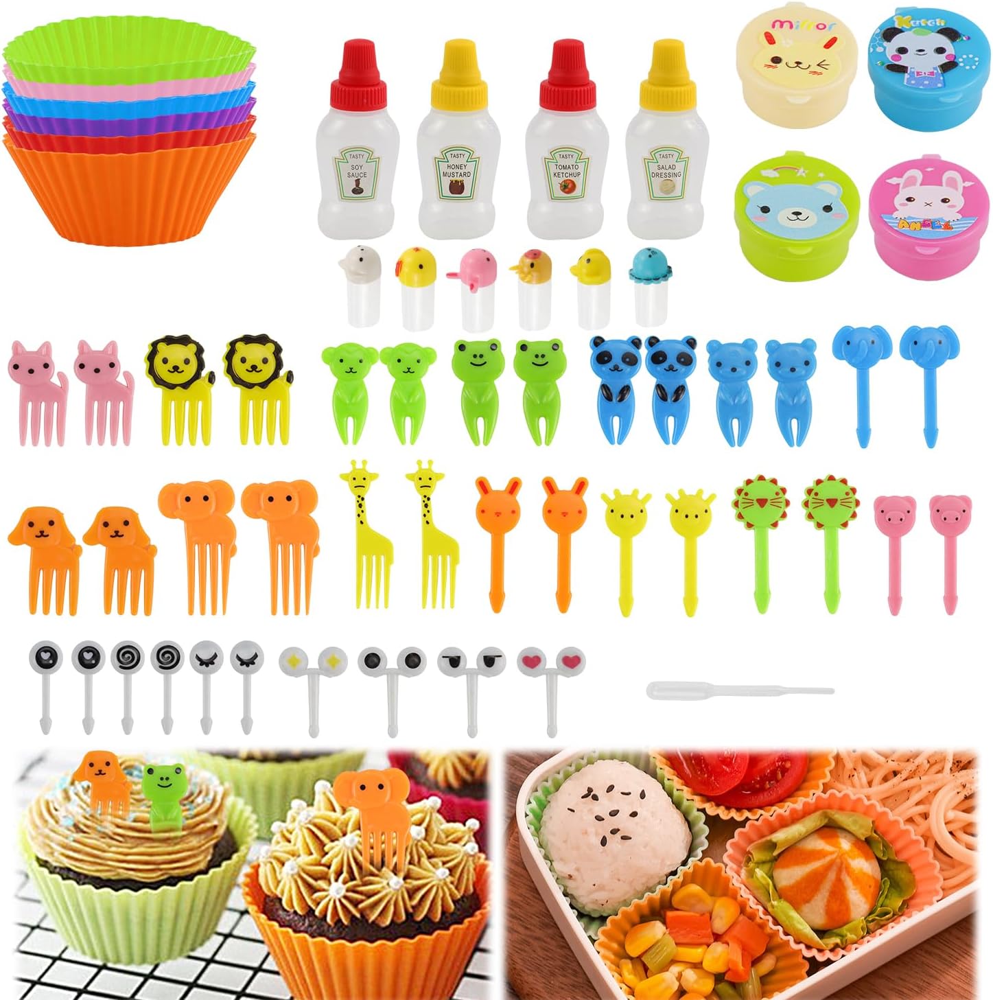 Amazon.com: Complete Bento Lunch Box Supplies and Accessories For Kids ...