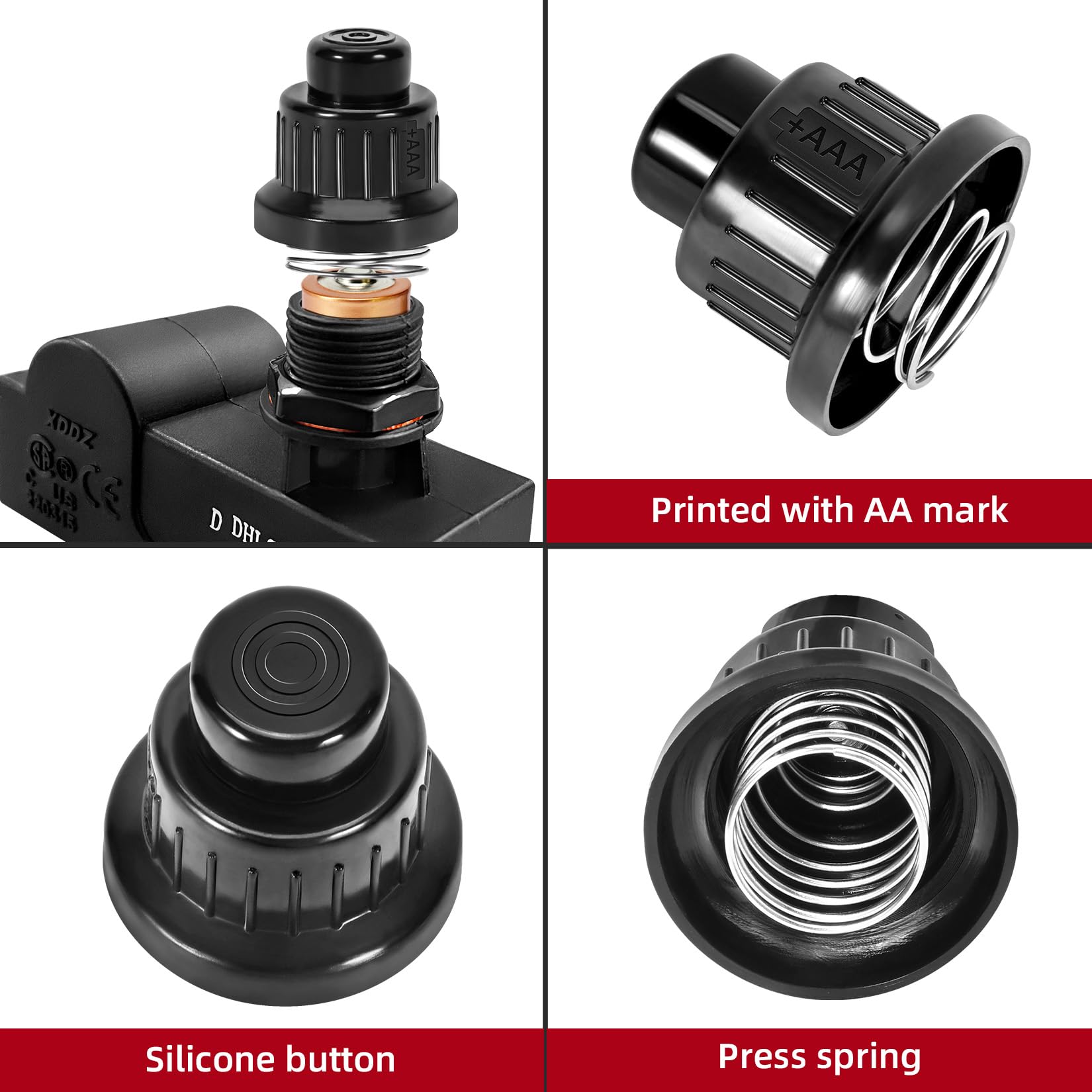 Snapklik.com : GasSaf AAA Battery Push Button Igniter Cap, Spark ...