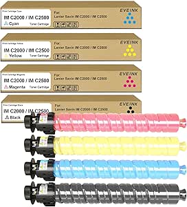 Amazon.com: IM C2000 IM C2500 Remanufactured Toner Cartridge 842307 842308 842309 842310 ...