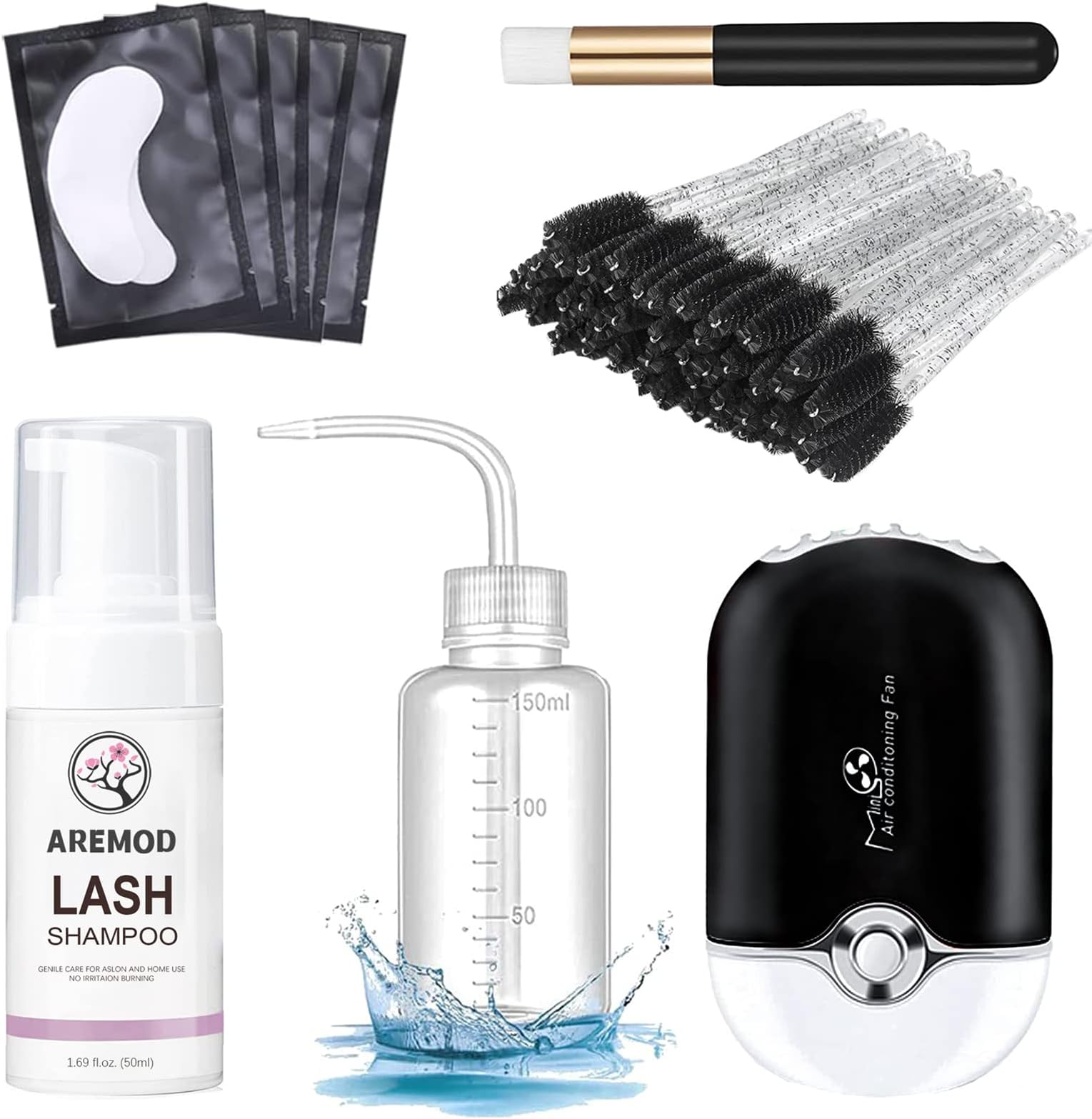 Amazon.com: AREMOD Eyelash Extension Cleanser with USB Lash Fan Lash ...