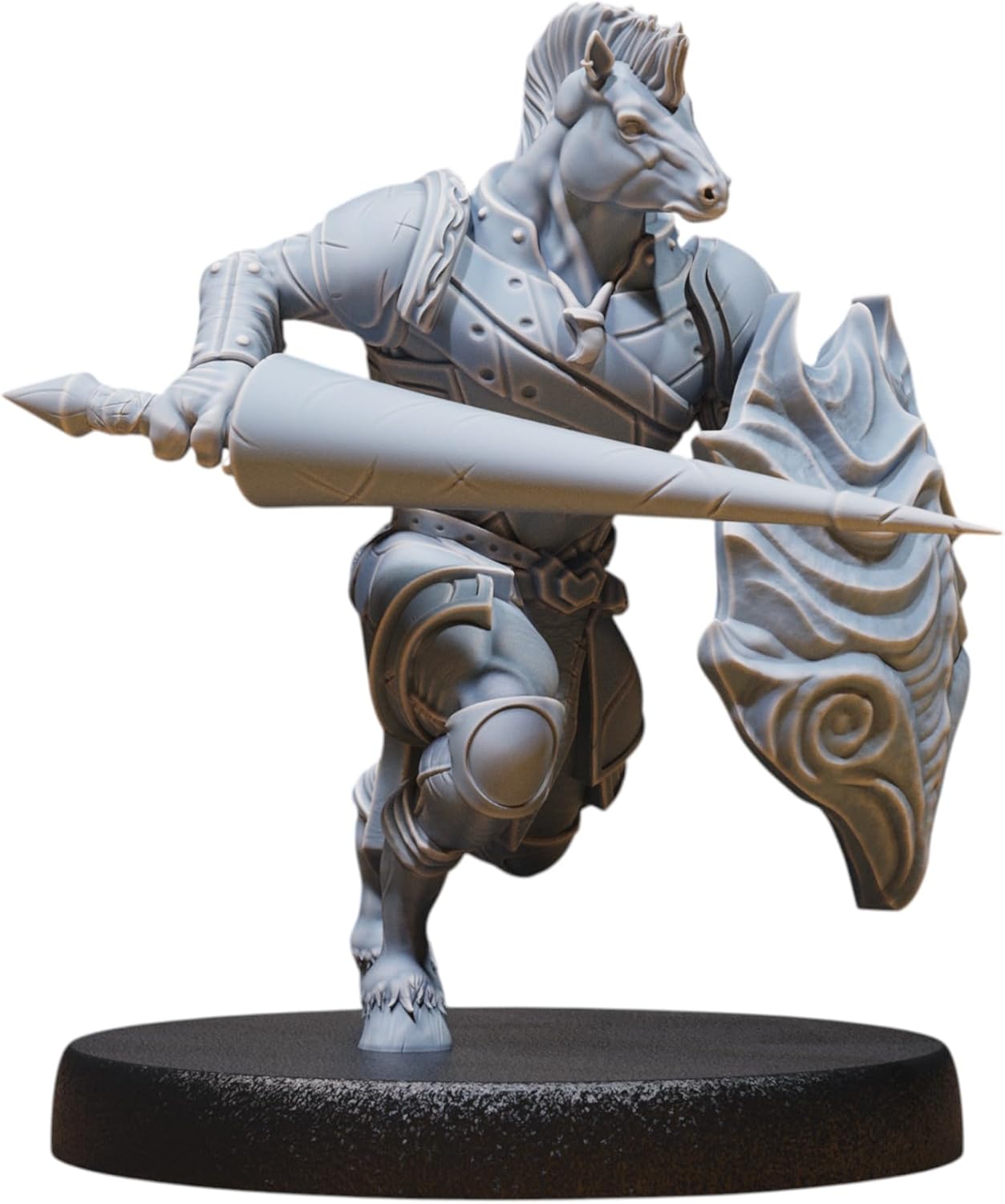 Amazon.com: Unpainted DND Horse Folk Knight Rush Miniature Figurine ...