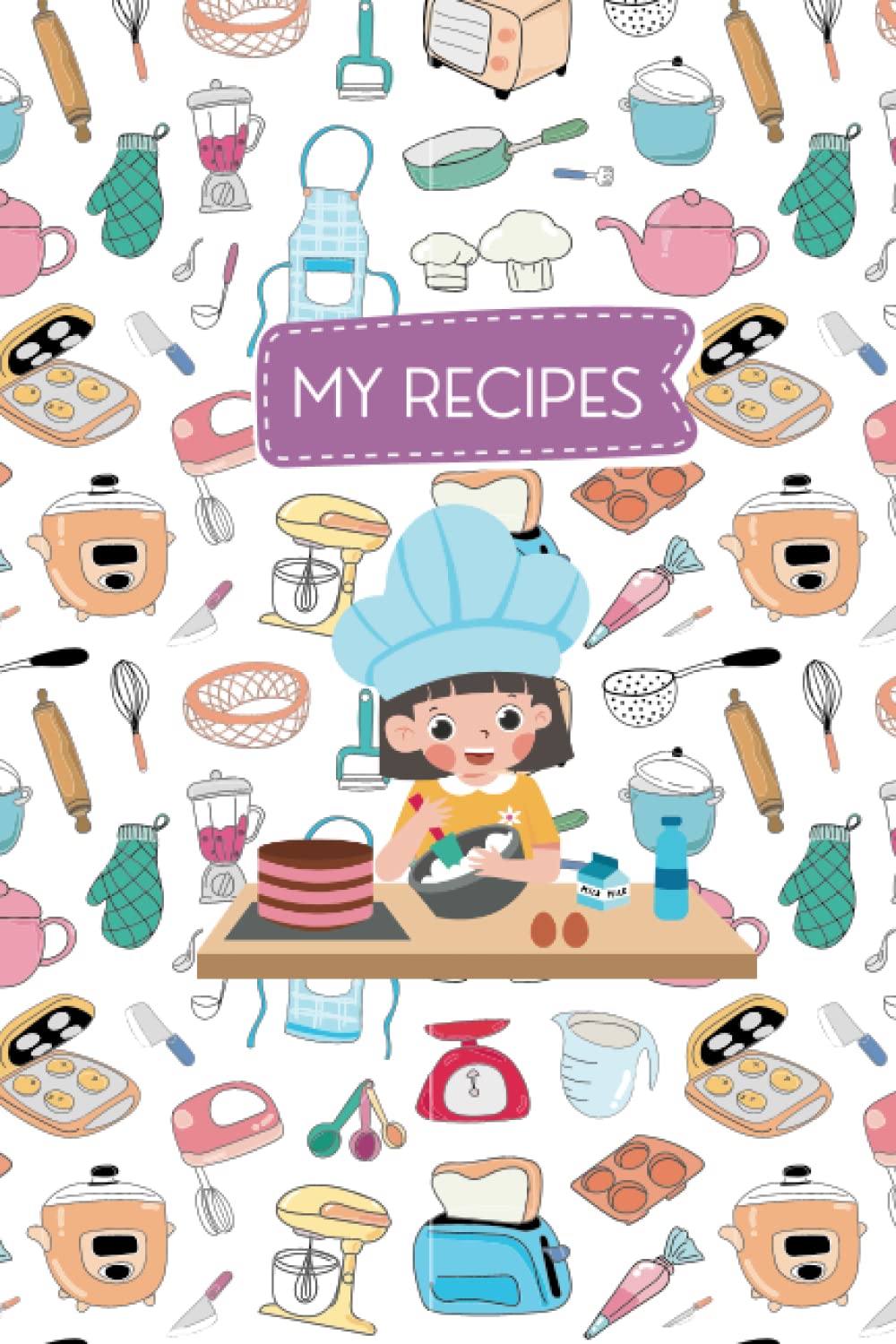Amazon.com: Blank Recipe Book for Kids | Write In Your Own Recipes ...