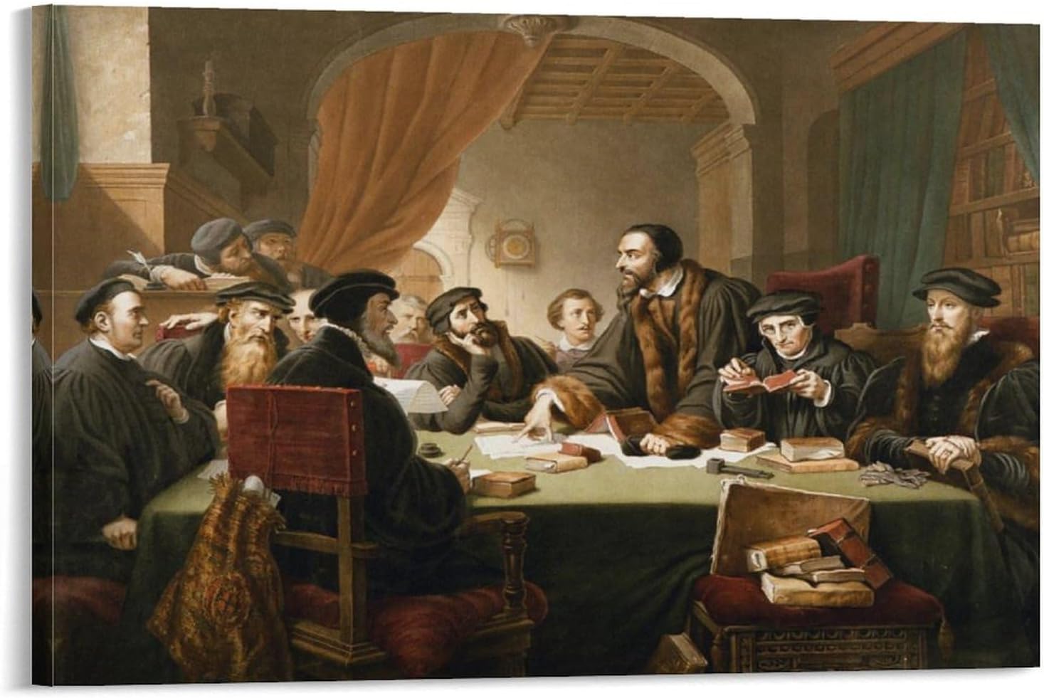 Amazon.com: John Calvin Poster Poster Decorative Painting Canvas Wall ...