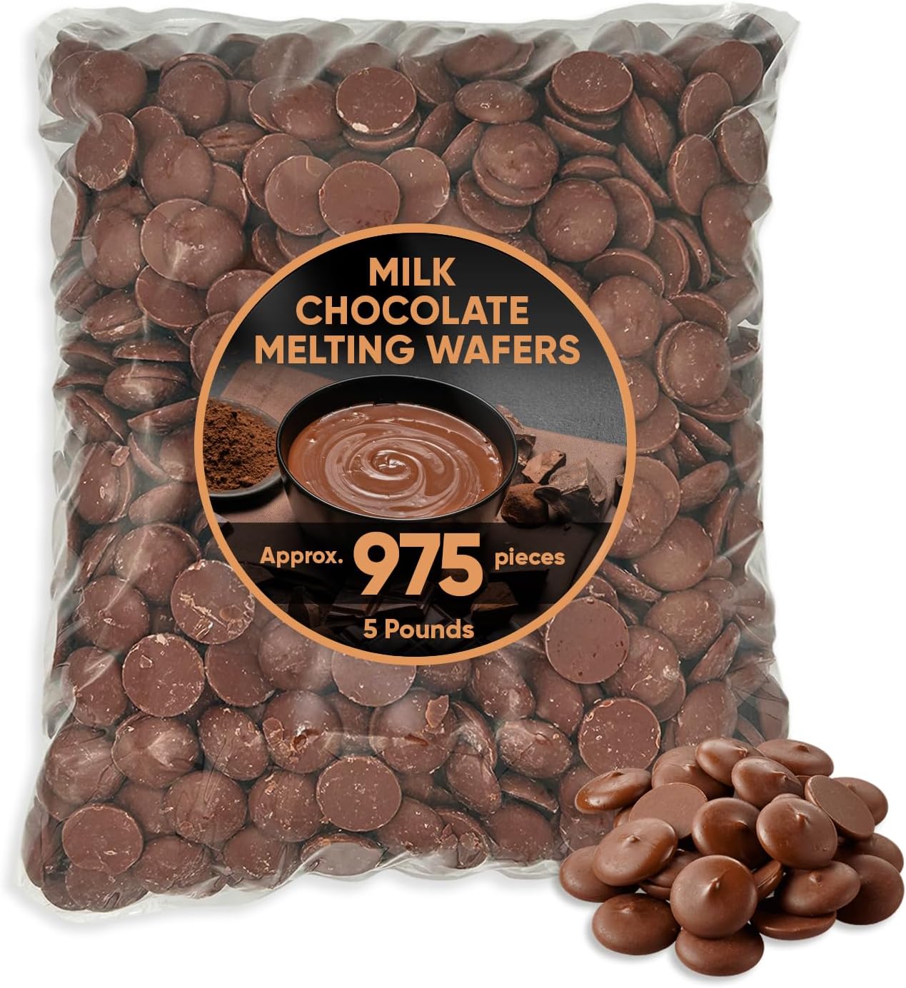 Amazon.com : Melting Chocolate Candy Melts Milk Chocolate - 5 Pounds ...