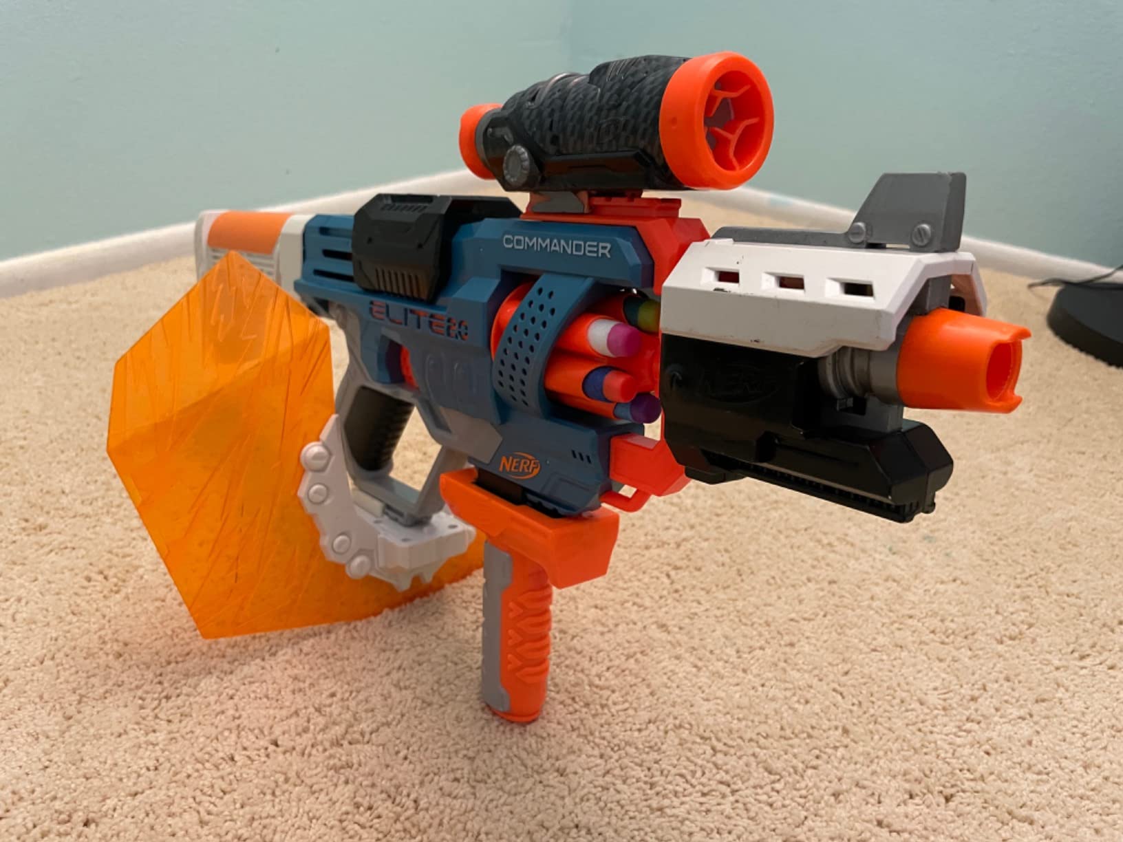 $4/mo - Finance Nerf Elite 2.0 Commander RD-6 Dart Blaster, 12 Nerf ...